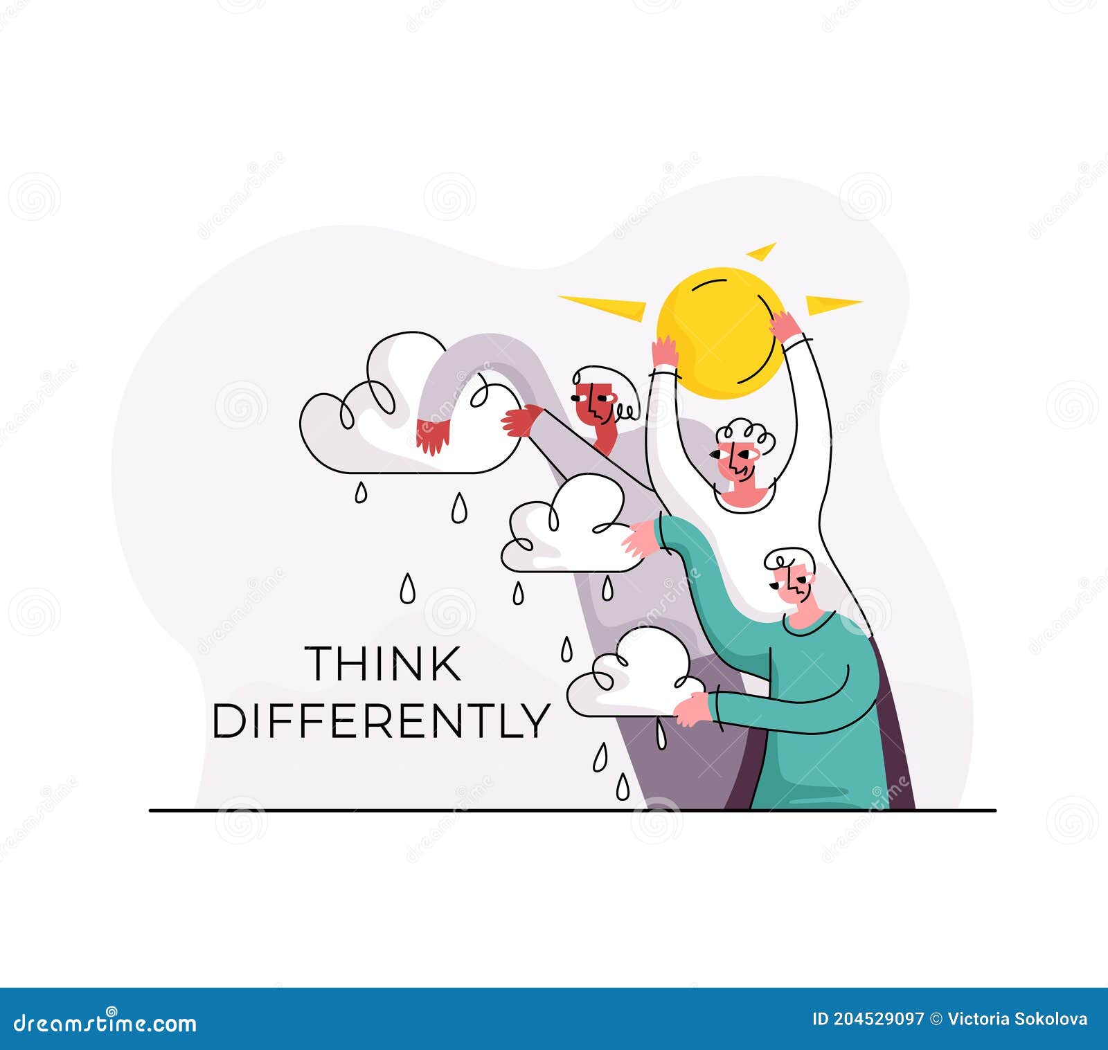 Thinking Differently Stock Illustration | CartoonDealer.com #204529000