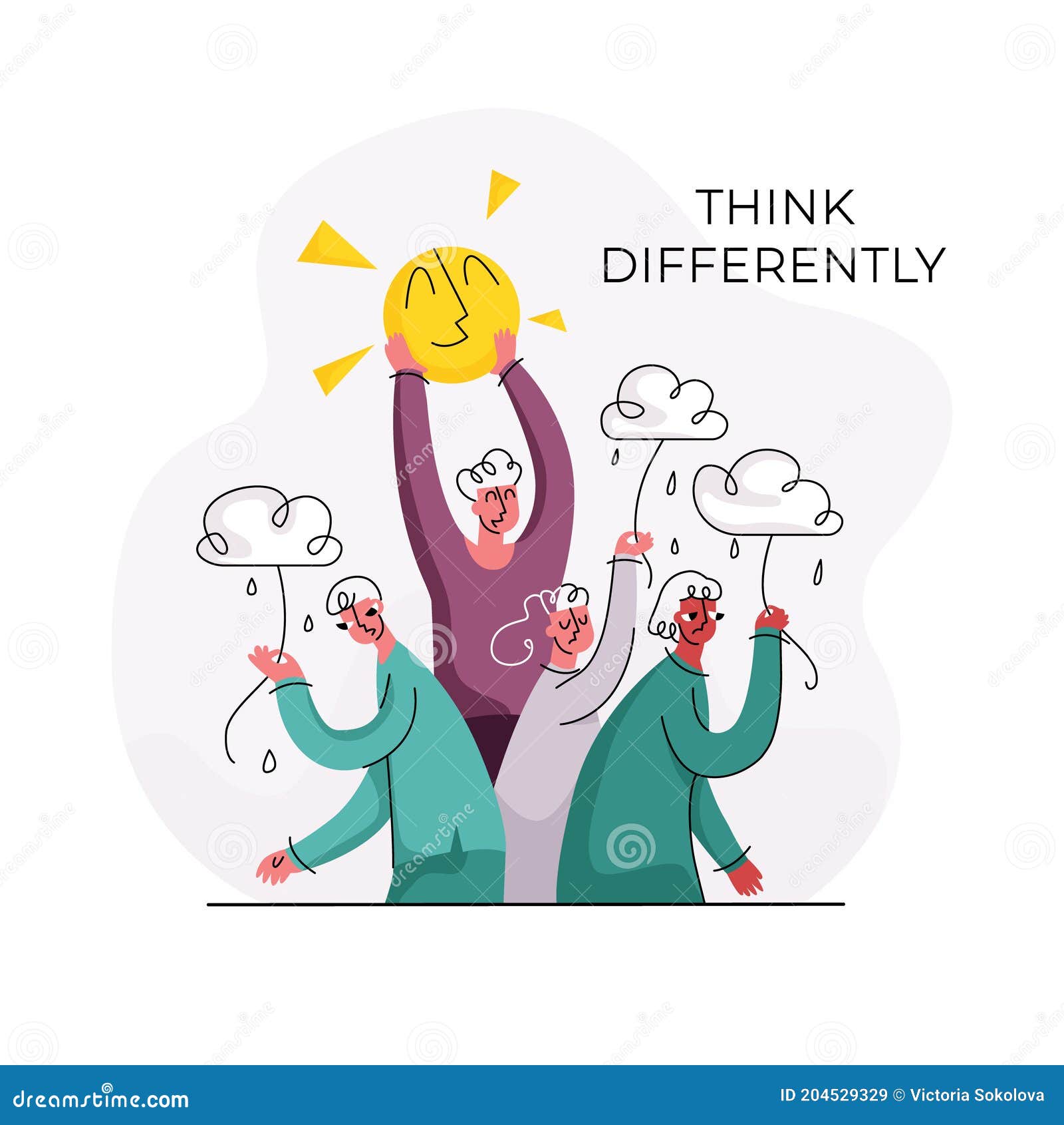 Thinking Differently Stock Illustration | CartoonDealer.com #204529000