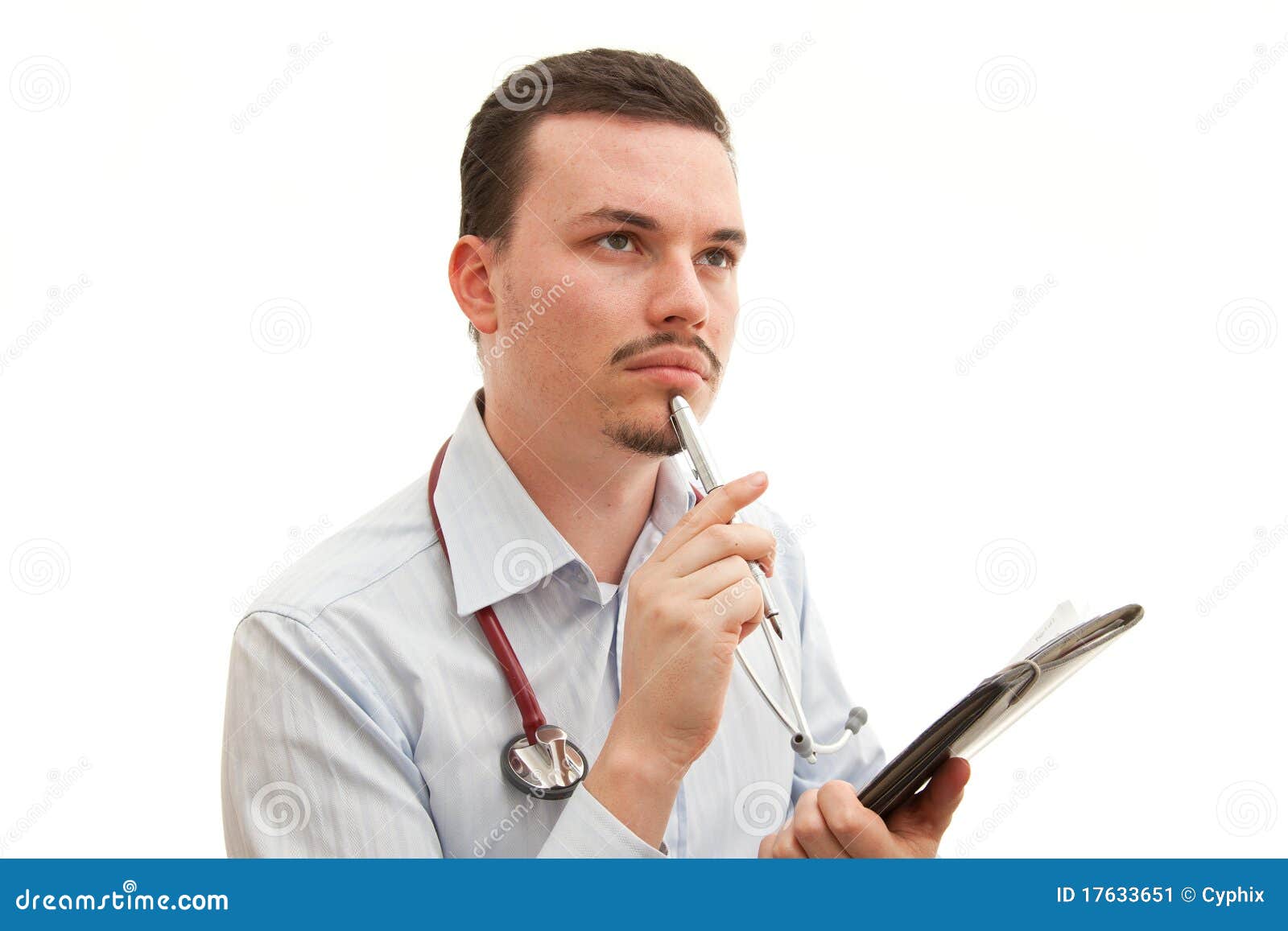 Thinking doctor stock image. Image of ponder, hospital - 17633651
