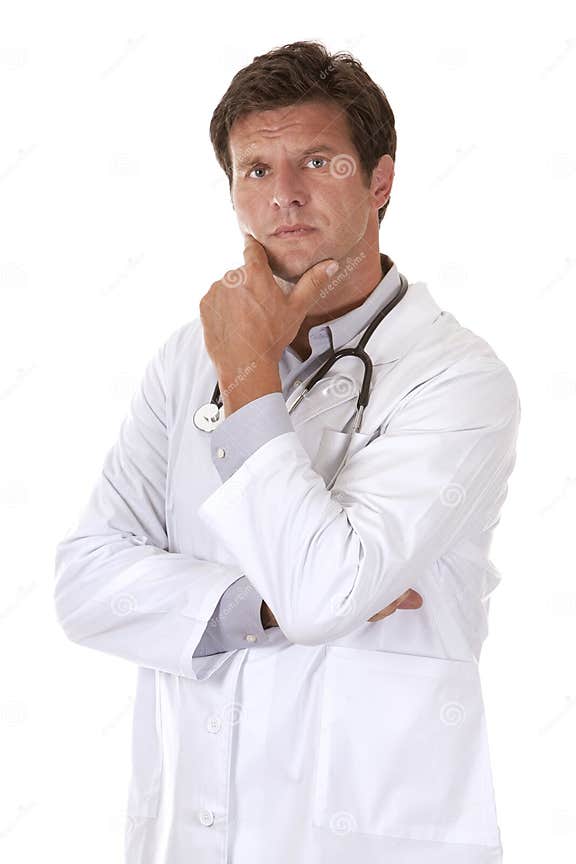 Thinking doctor stock photo. Image of healthcare, handsome - 26504986