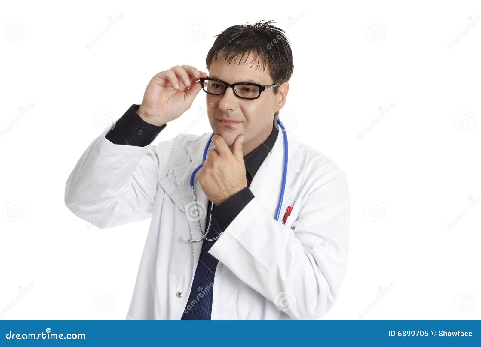 Thinking doctor stock image. Image of plastic, anesthesiologists - 6899705