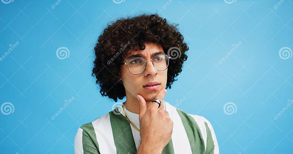 Thinking, Doubt Face and Man with Glasses for Brainstorming, Problem ...