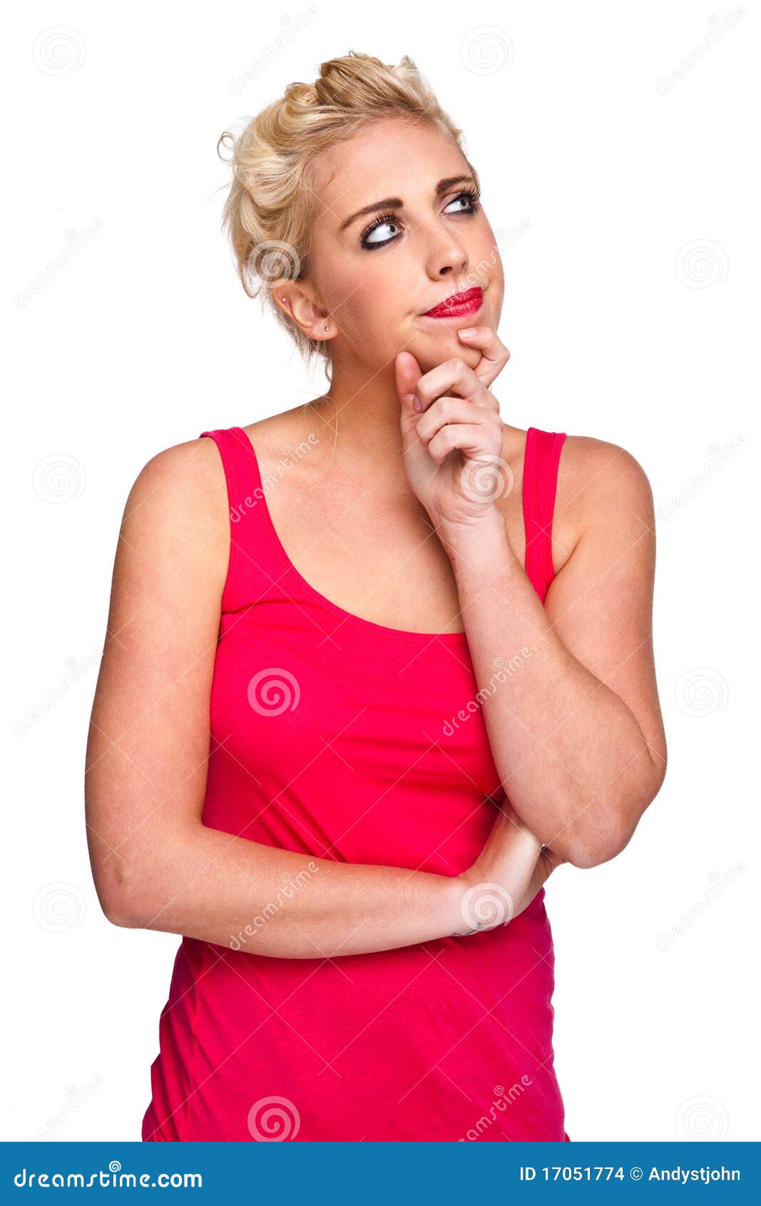 Thinking, Doubting and Questioning Expression Stock Photo - Image of ...