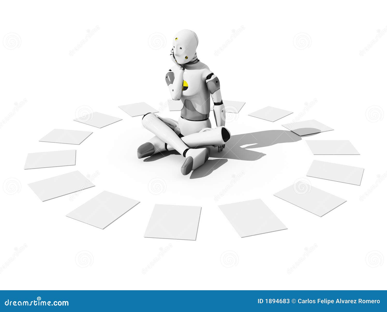 Thinking dummie stock illustration. Illustration of desicion - 1894683