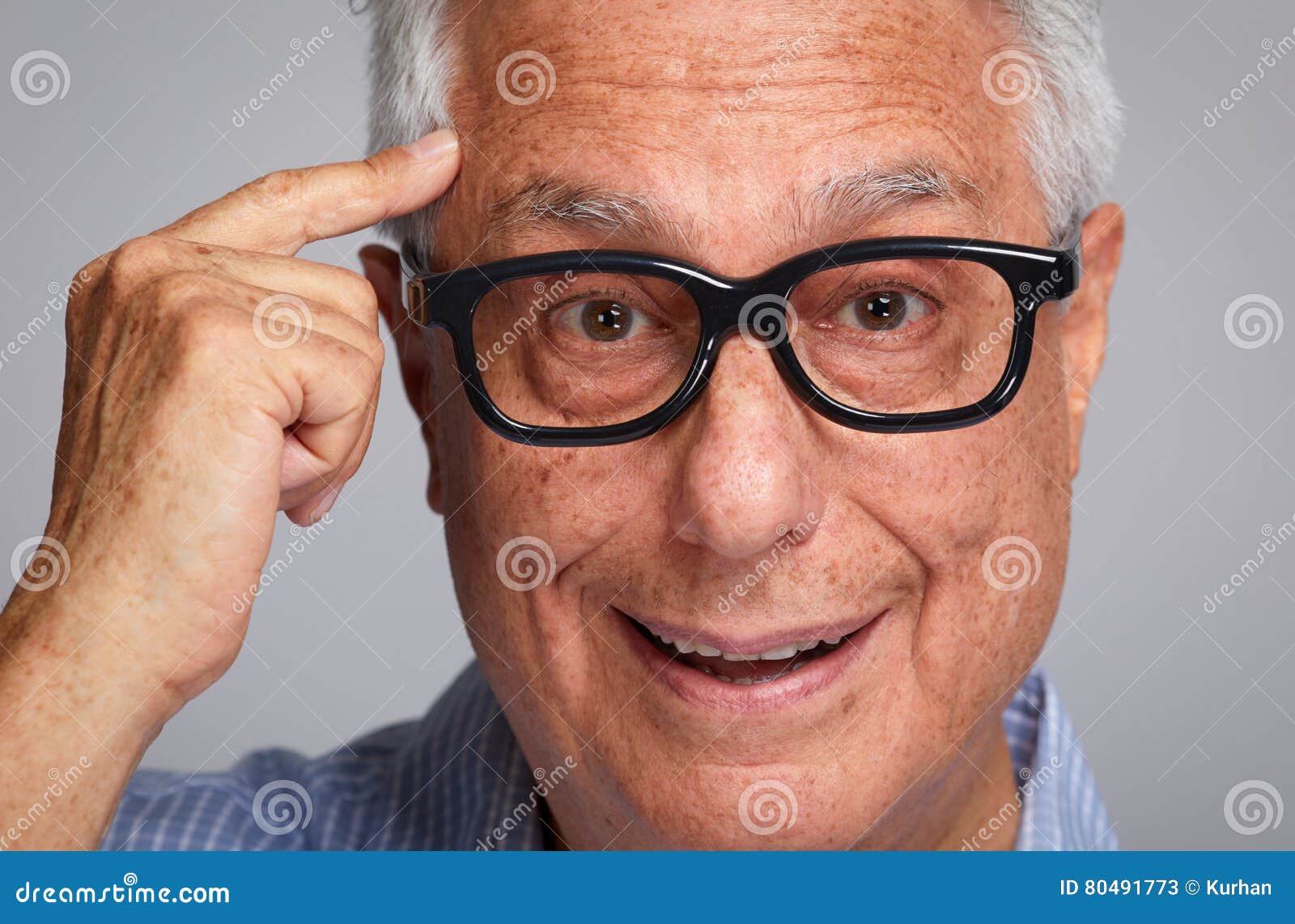 Thinking elderly man. stock image. Image of contemplation - 80491773