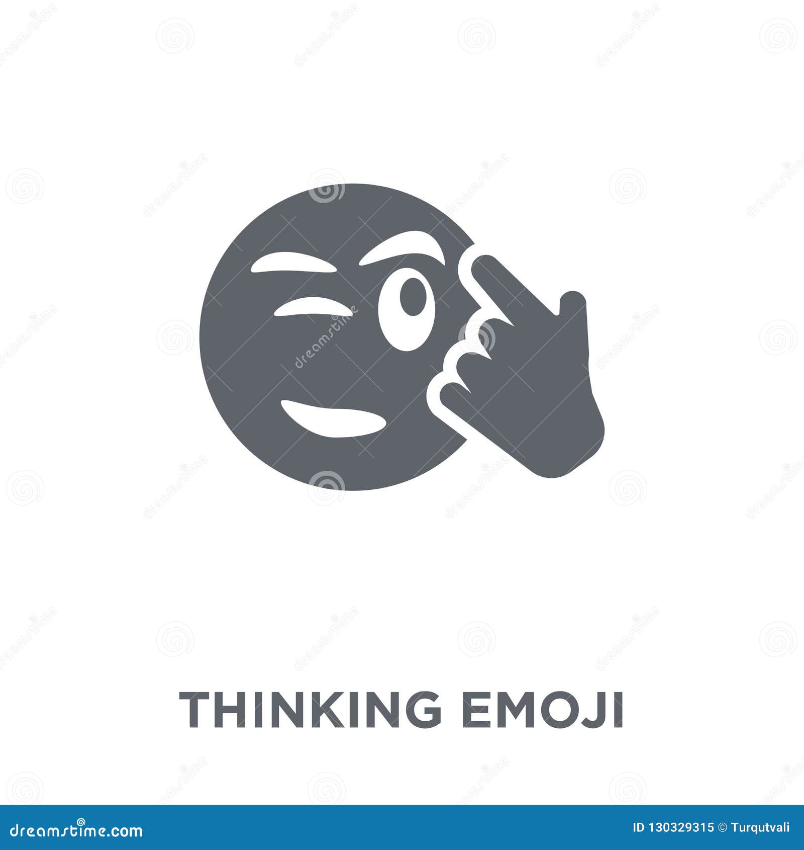 Thinking Emoji Emoticon Vector Illustration | CartoonDealer.com #60277762