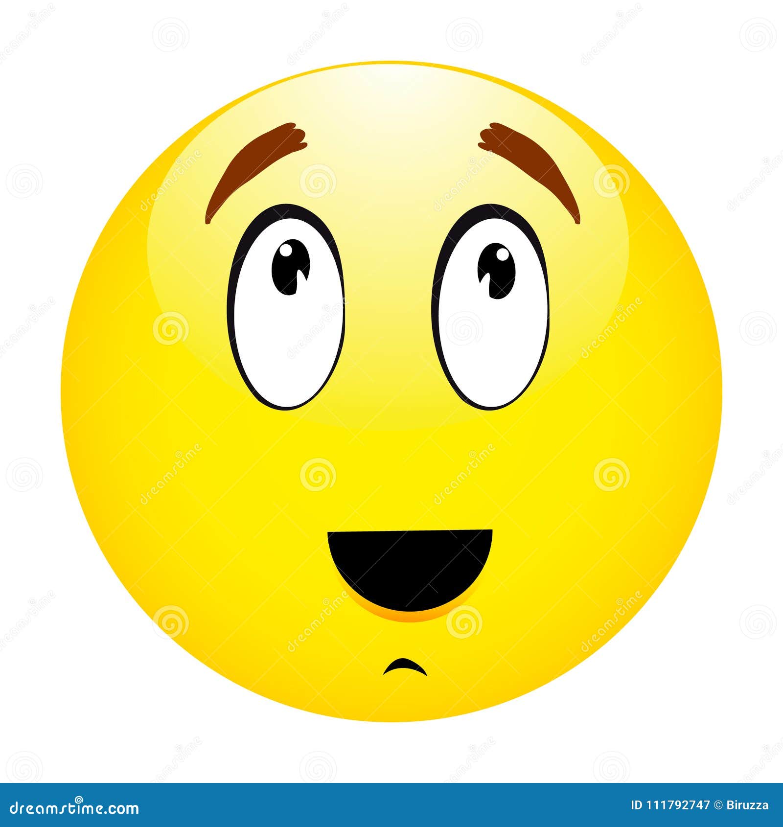 Thinking Emoticon Smiley Cartoon Vector | CartoonDealer.com #111792747