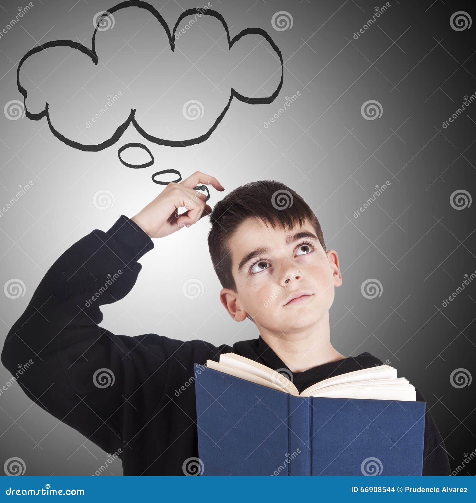 Thinking expression stock photo. Image of education, attitude - 66908544