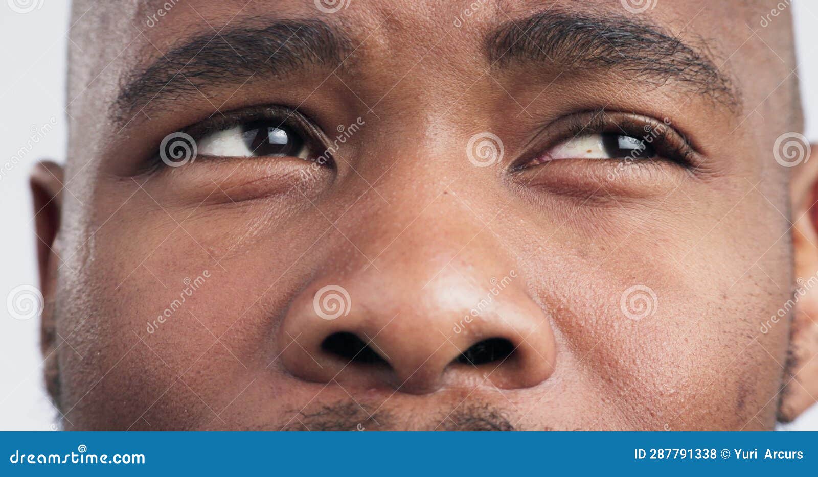 Thinking, Eyes and Closeup of Man with Decision, Choice or Problem ...