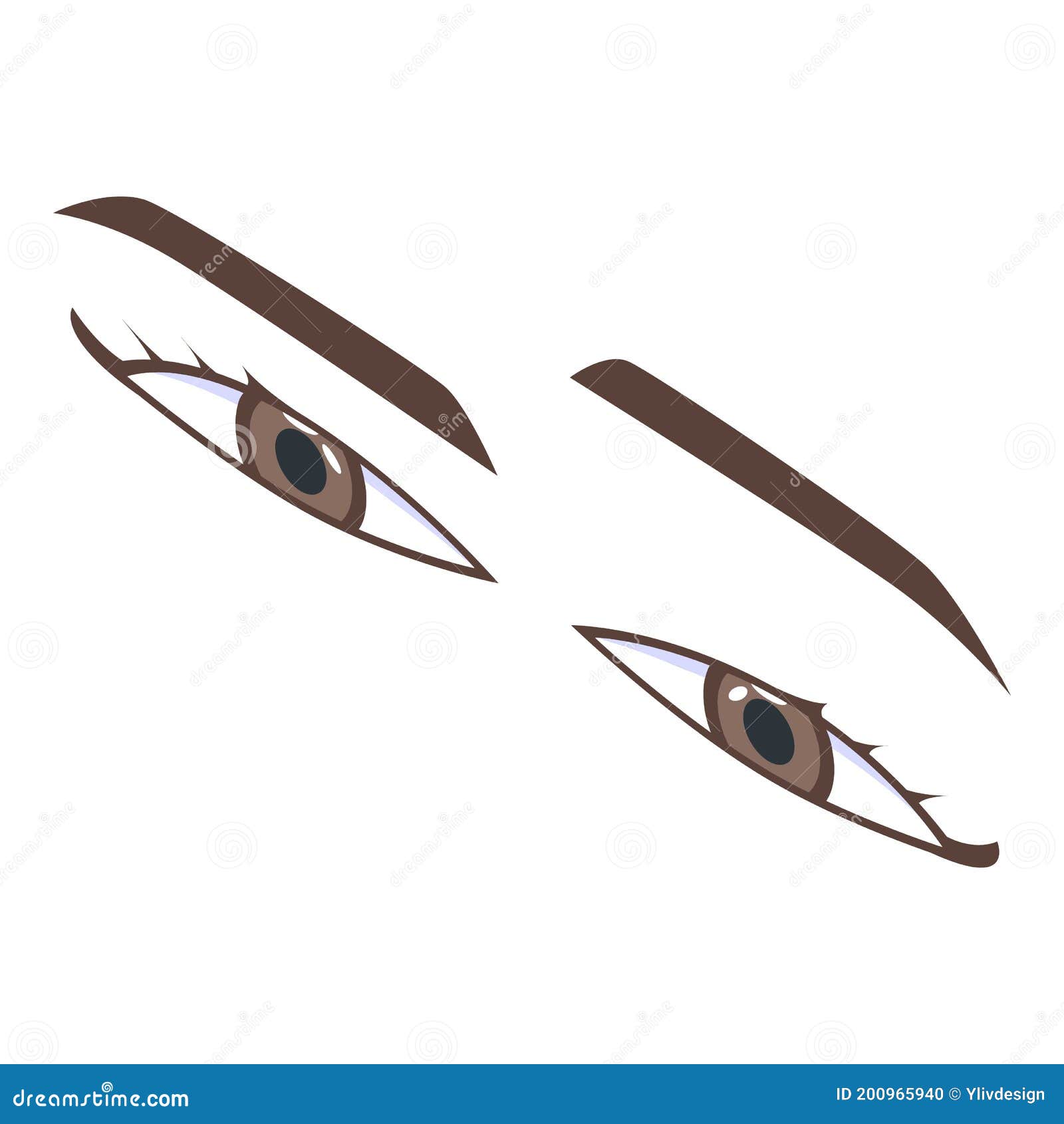 Thinking Eyes Icon, Isometric Style Stock Vector - Illustration of mood ...