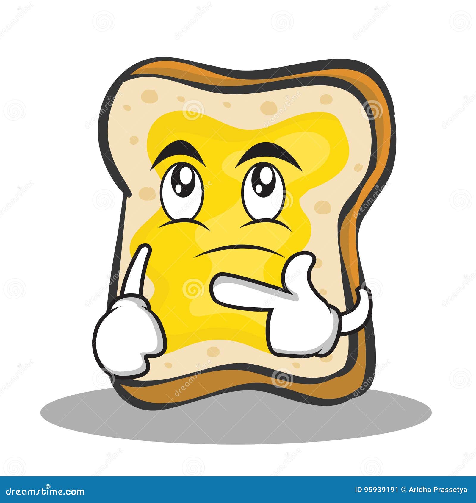 Bread Character Illustration. Vector. Running Crunchy Loaf With Legs ...