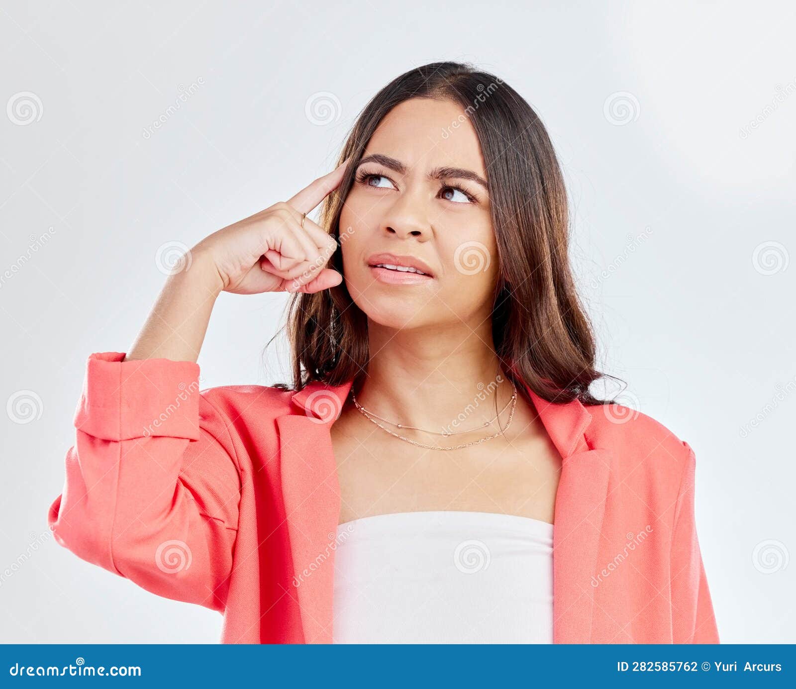 Thinking, Face and Business Woman Confused Over Corporate Plan, Problem ...