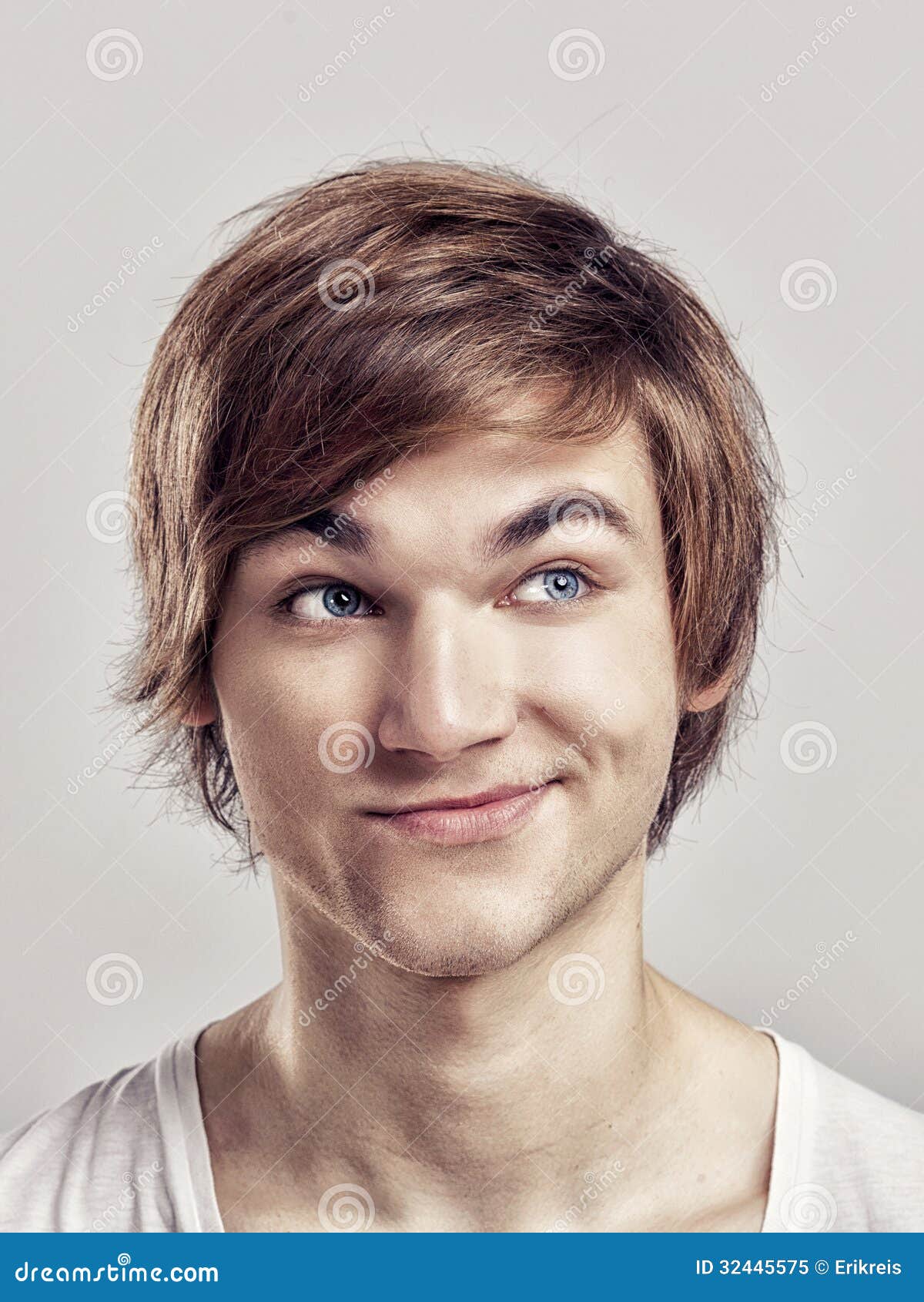 Thinking face stock image. Image of person, cute, blond - 32445575