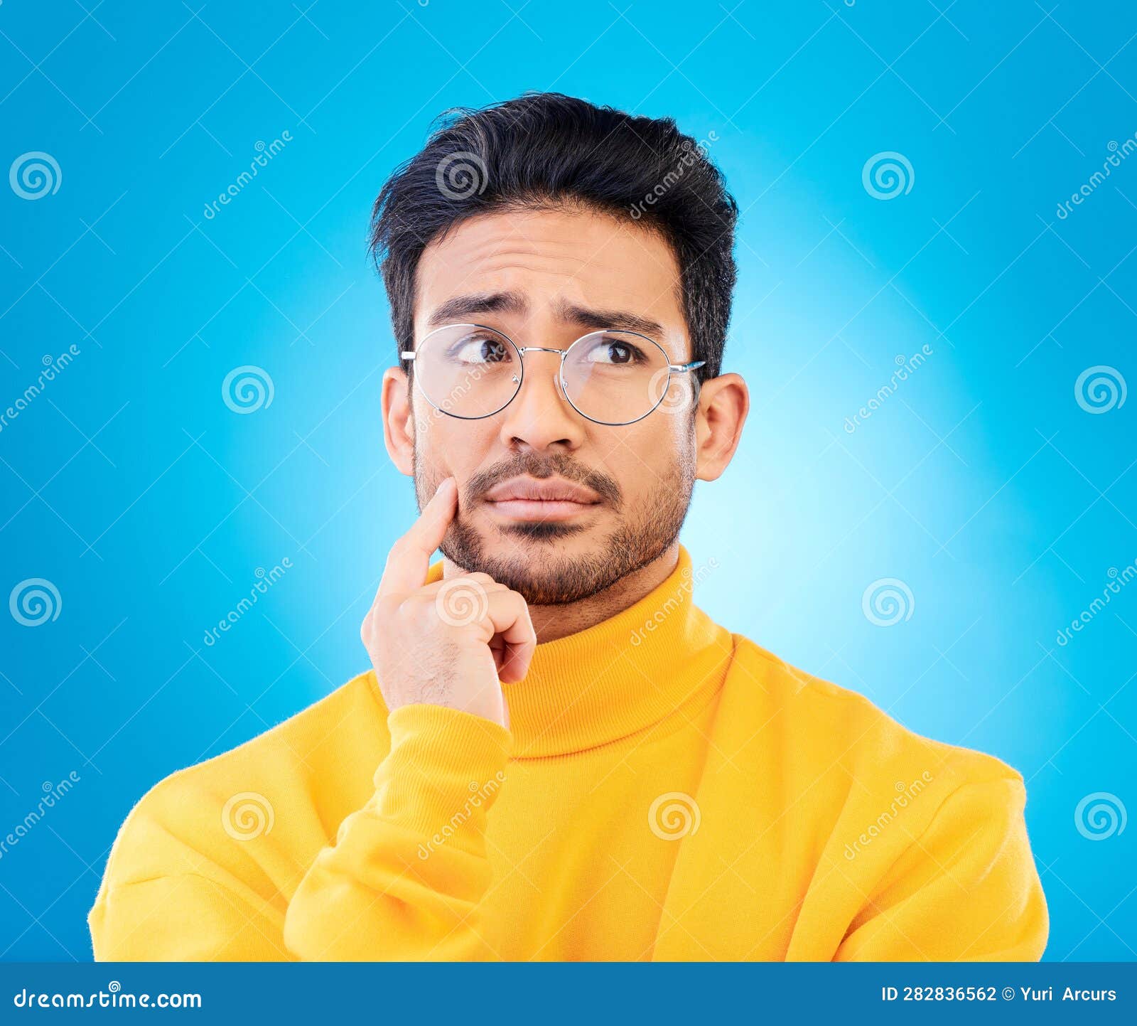 Thinking, Face or Studio Man Planning Solution, Problem Solving ...