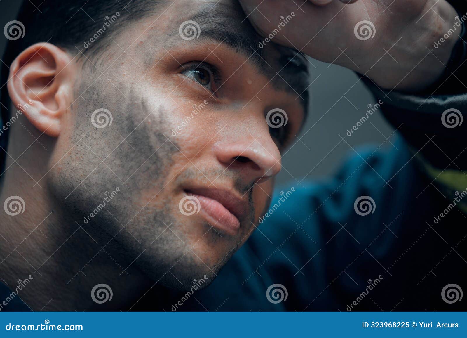 Thinking, Firefighter or Man for Working in Studio, Service and ...