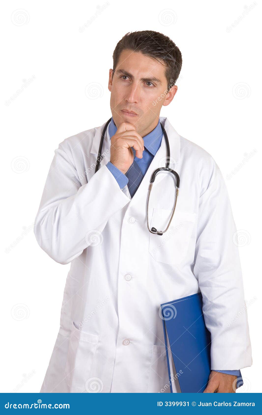 Thinking friendly doctor stock image. Image of laboratory - 3399931