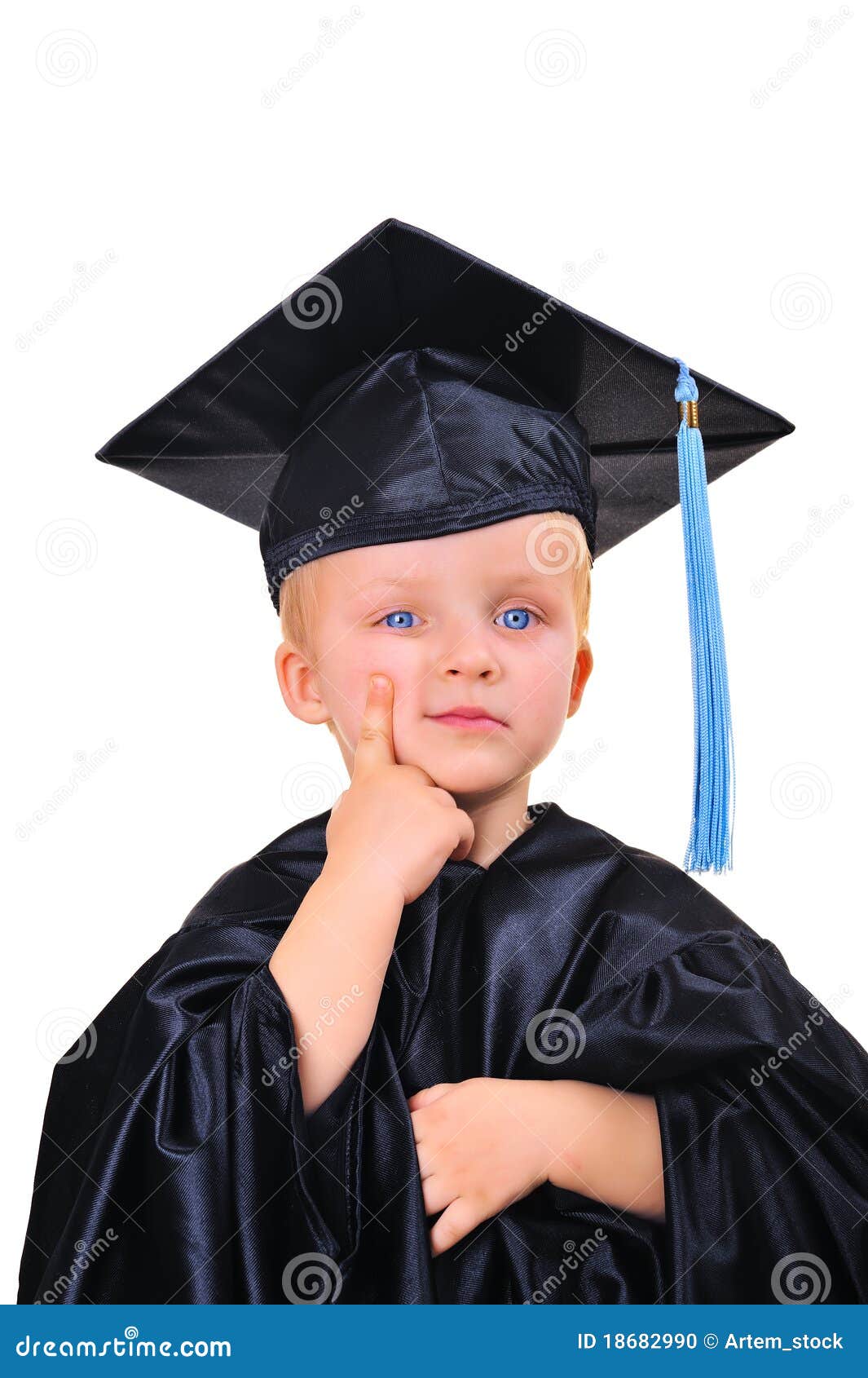 Thinking about Future after Graduation Stock Photo - Image of blonde ...
