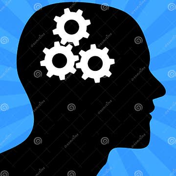 Thinking Gears stock vector. Illustration of inventor - 19529955