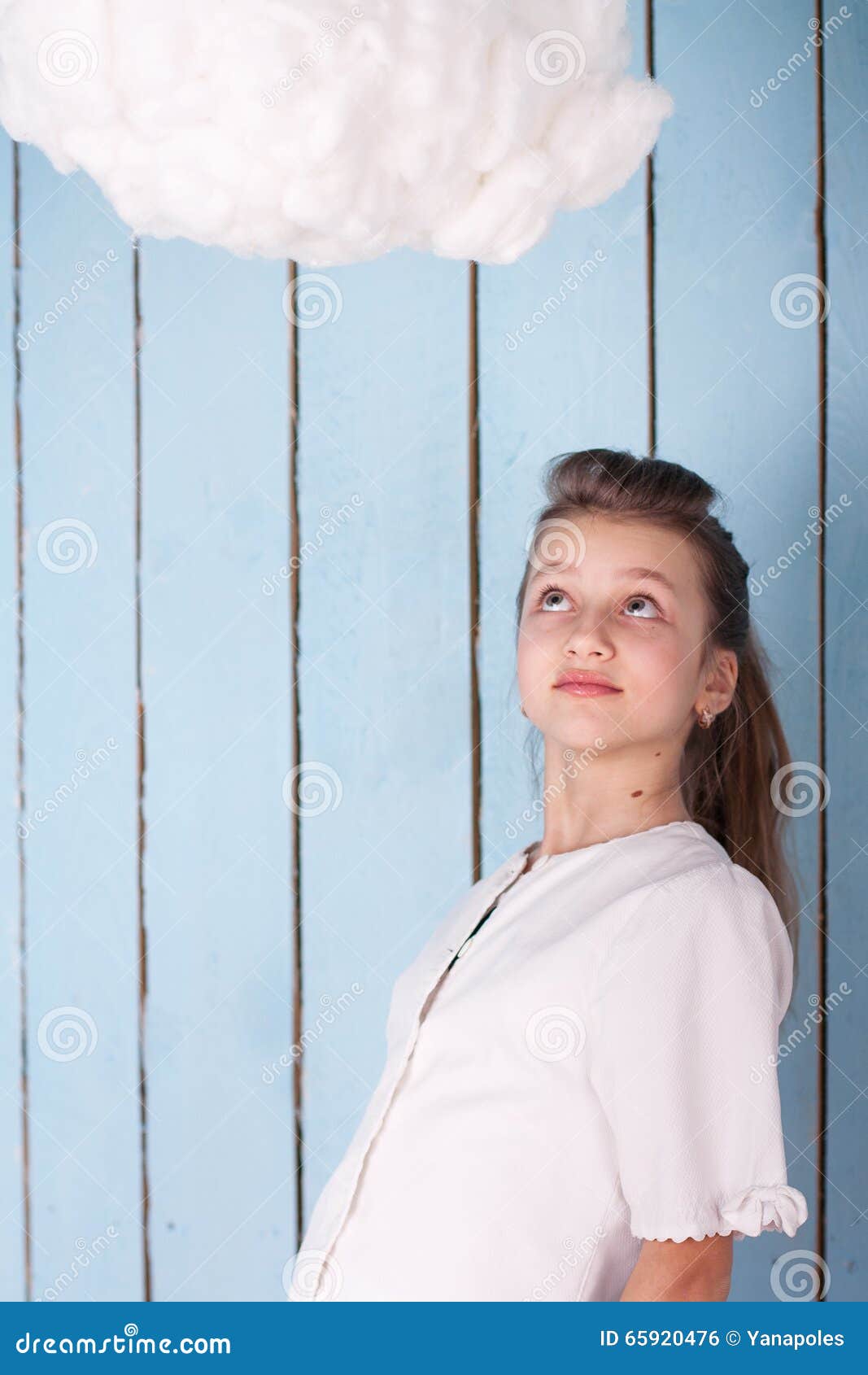 Thinking girl stock photo. Image of girl, creativity - 65920476