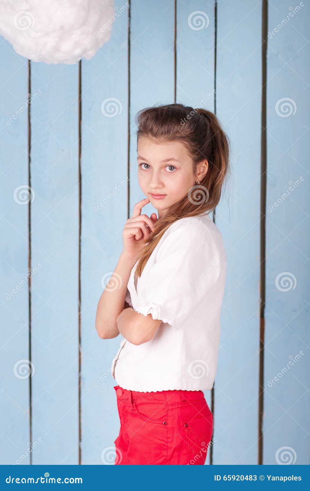 Thinking girl stock image. Image of creativity, education - 65920483