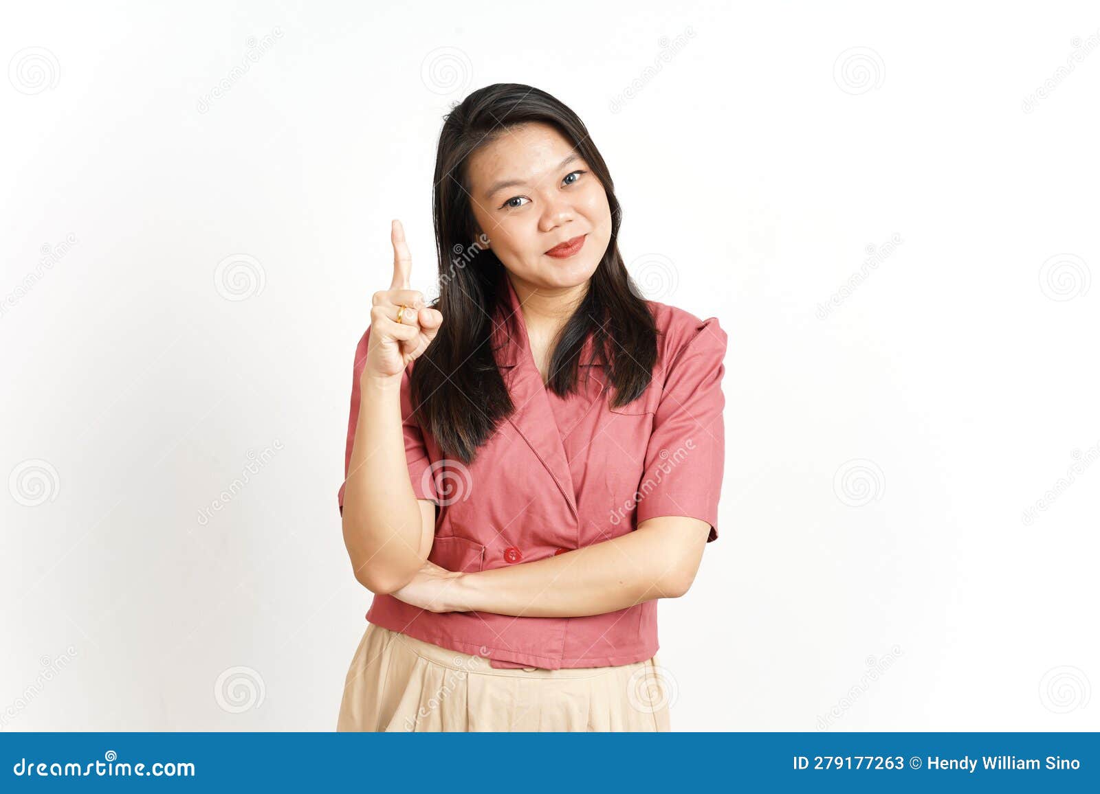 Thinking and Got a Solution of Beautiful Asian Woman Stock Image ...
