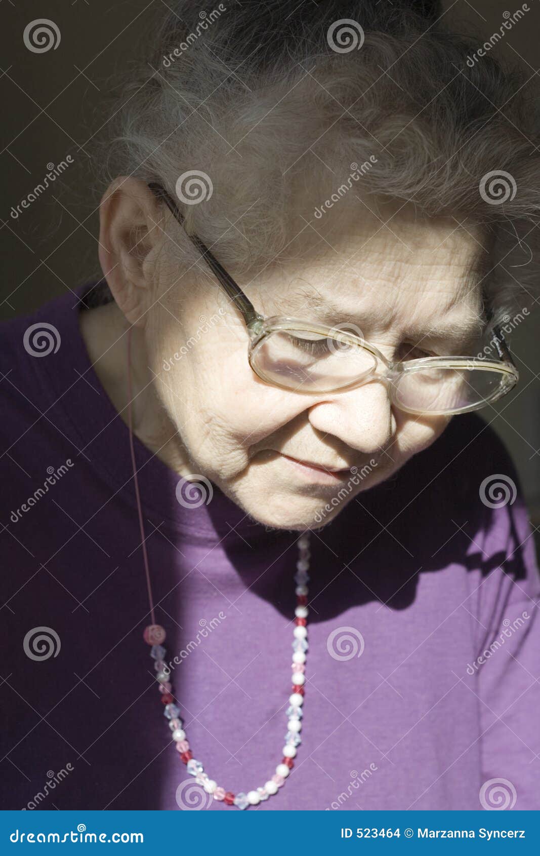 Thinking grandma stock photo. Image of grandmother, eyes - 523464