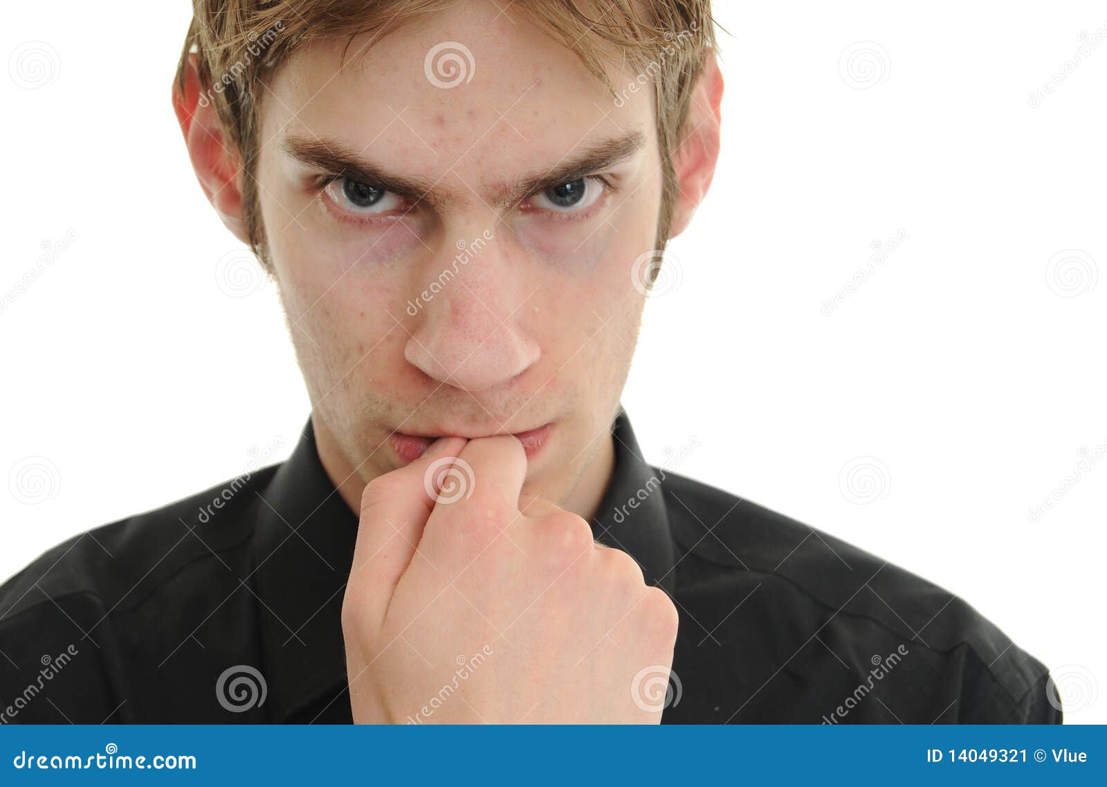 Thinking Greed and Jealousy Stock Image - Image of face, emotion: 14049321