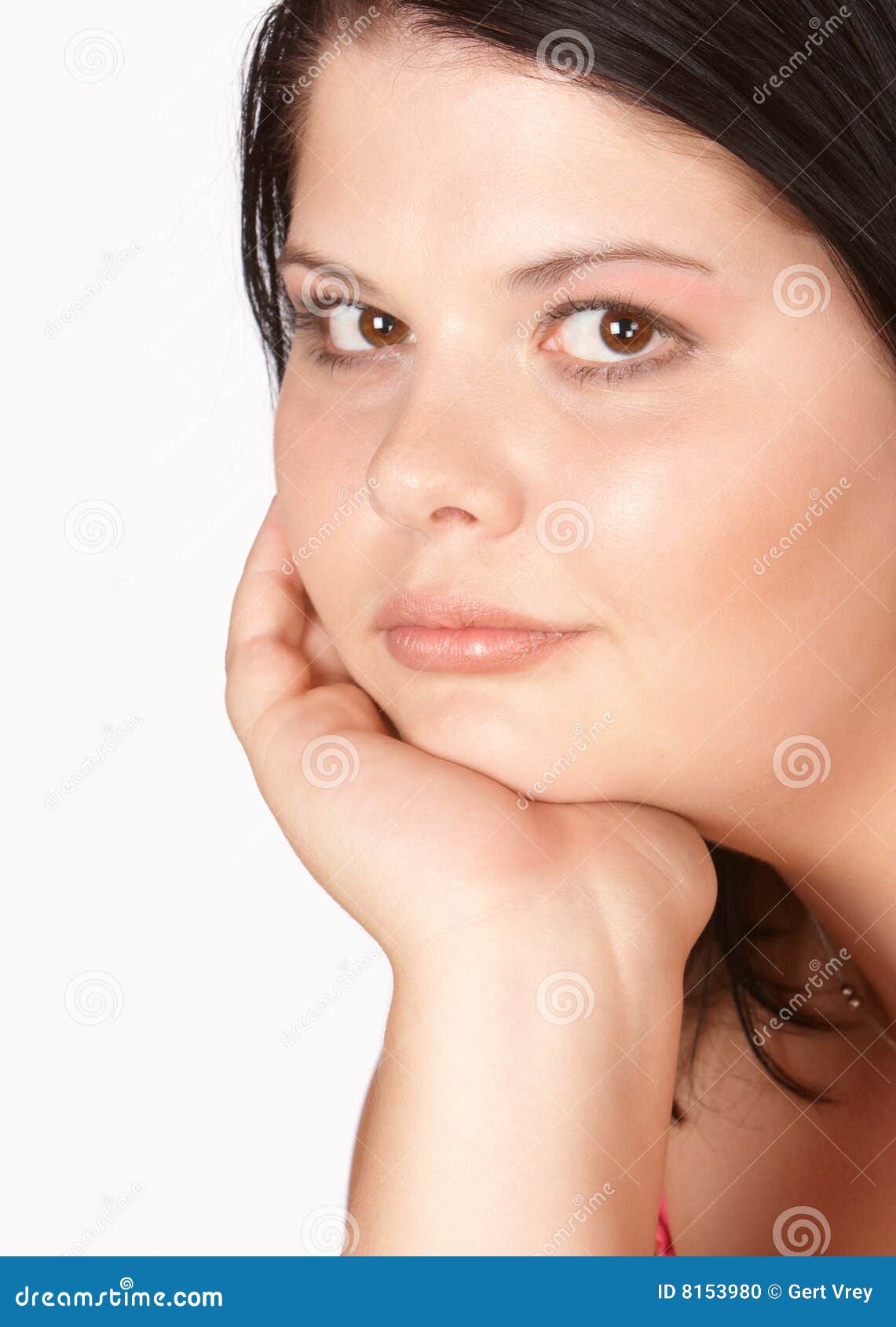 Thinking hard stock photo. Image of thinking, female, smooth - 8153980