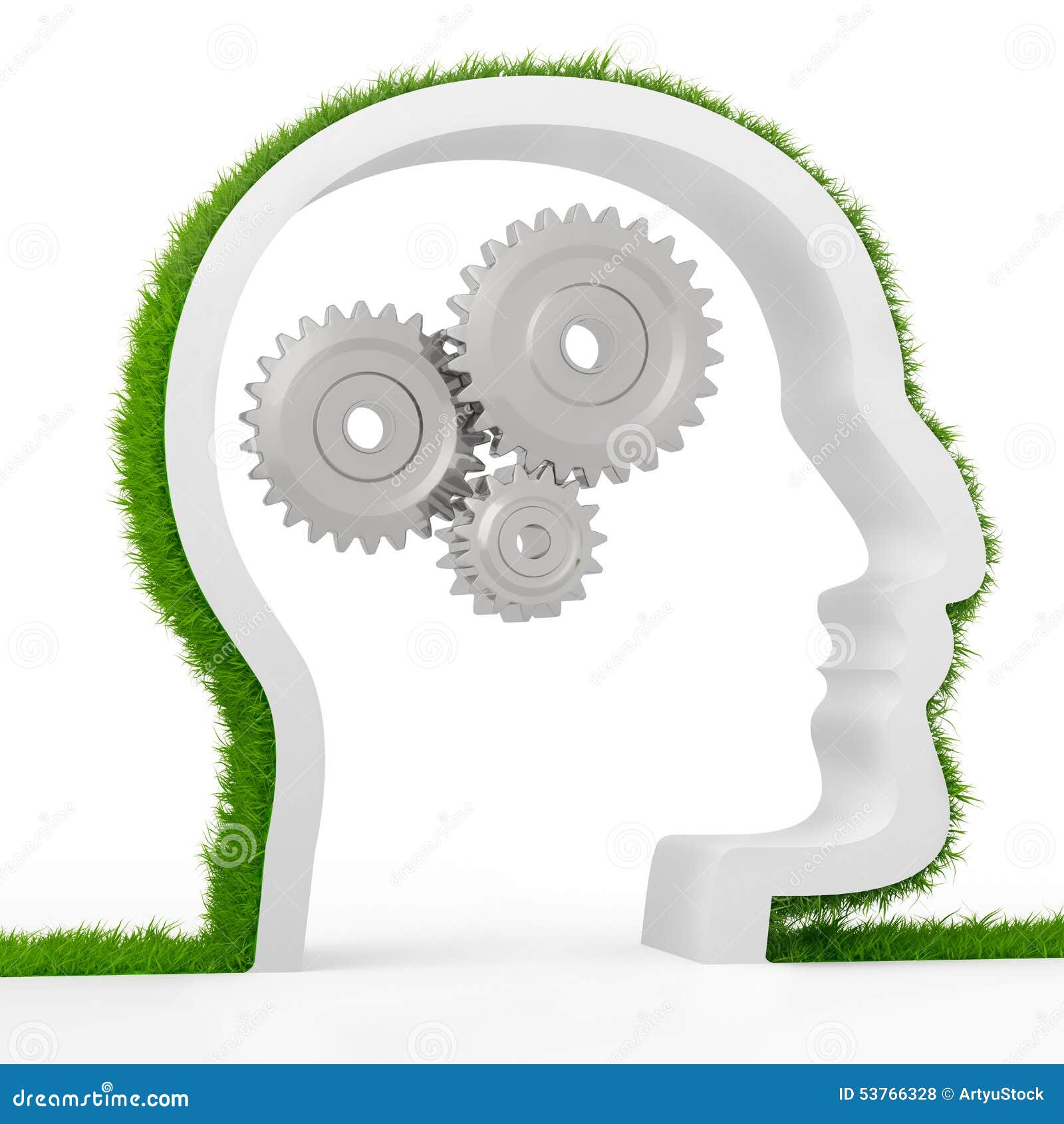 Thinking head stock illustration. Illustration of decisions - 53766328