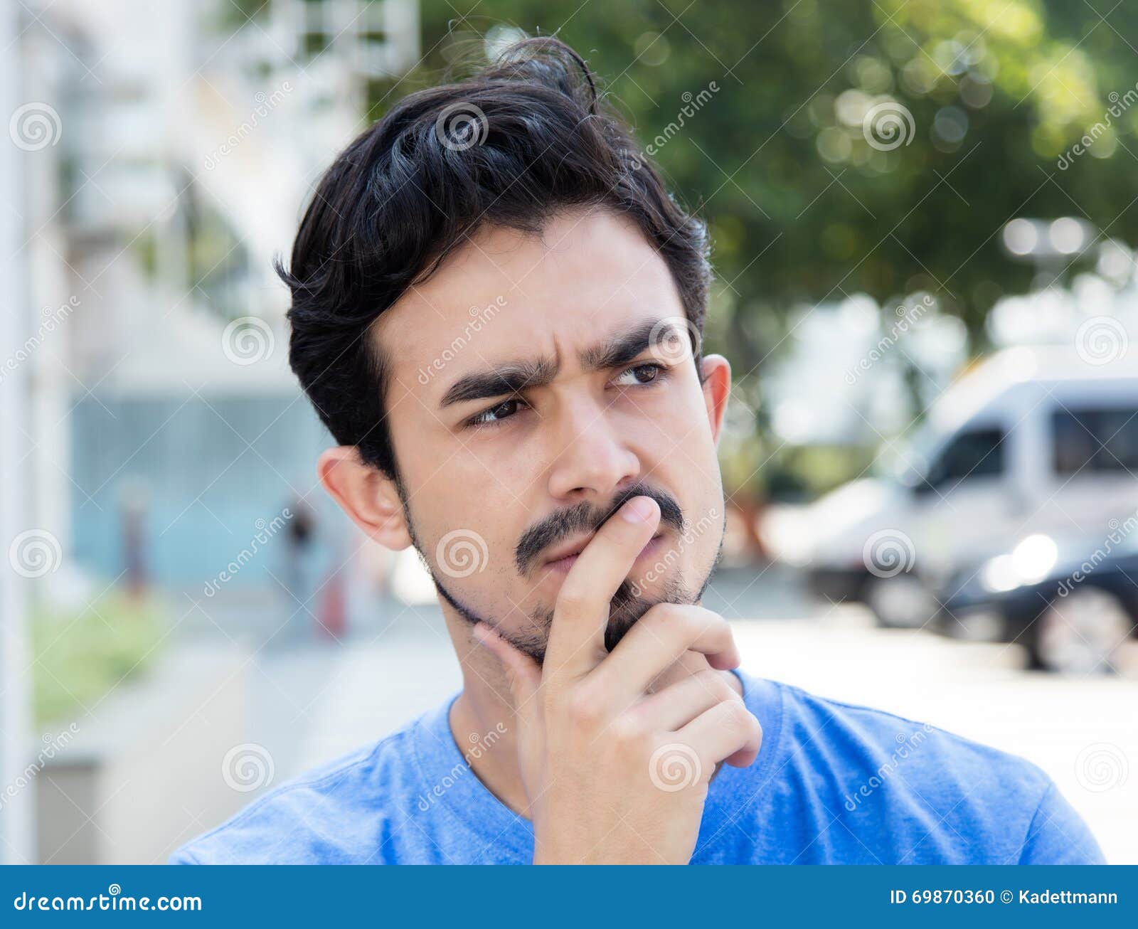 Thinking Hispanic Guy in the City Stock Photo - Image of idea, brazil ...