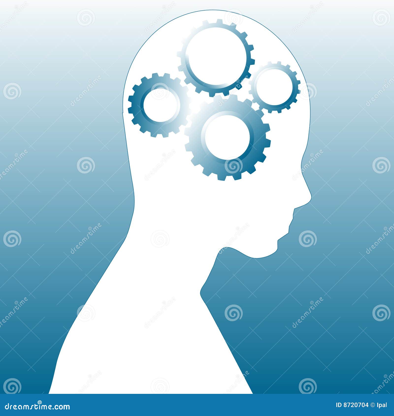 Thinking human stock illustration. Illustration of lexical - 8720704