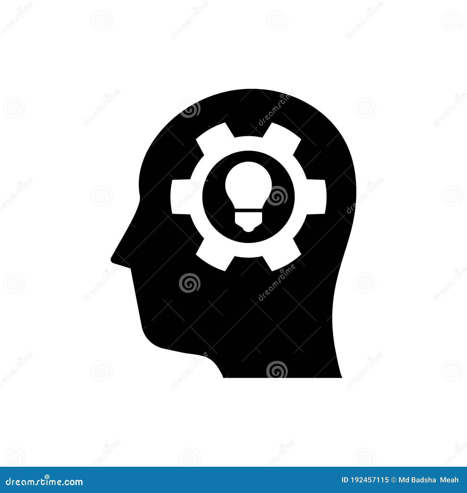 Thinking Icon stock vector. Illustration of thinking - 192457115