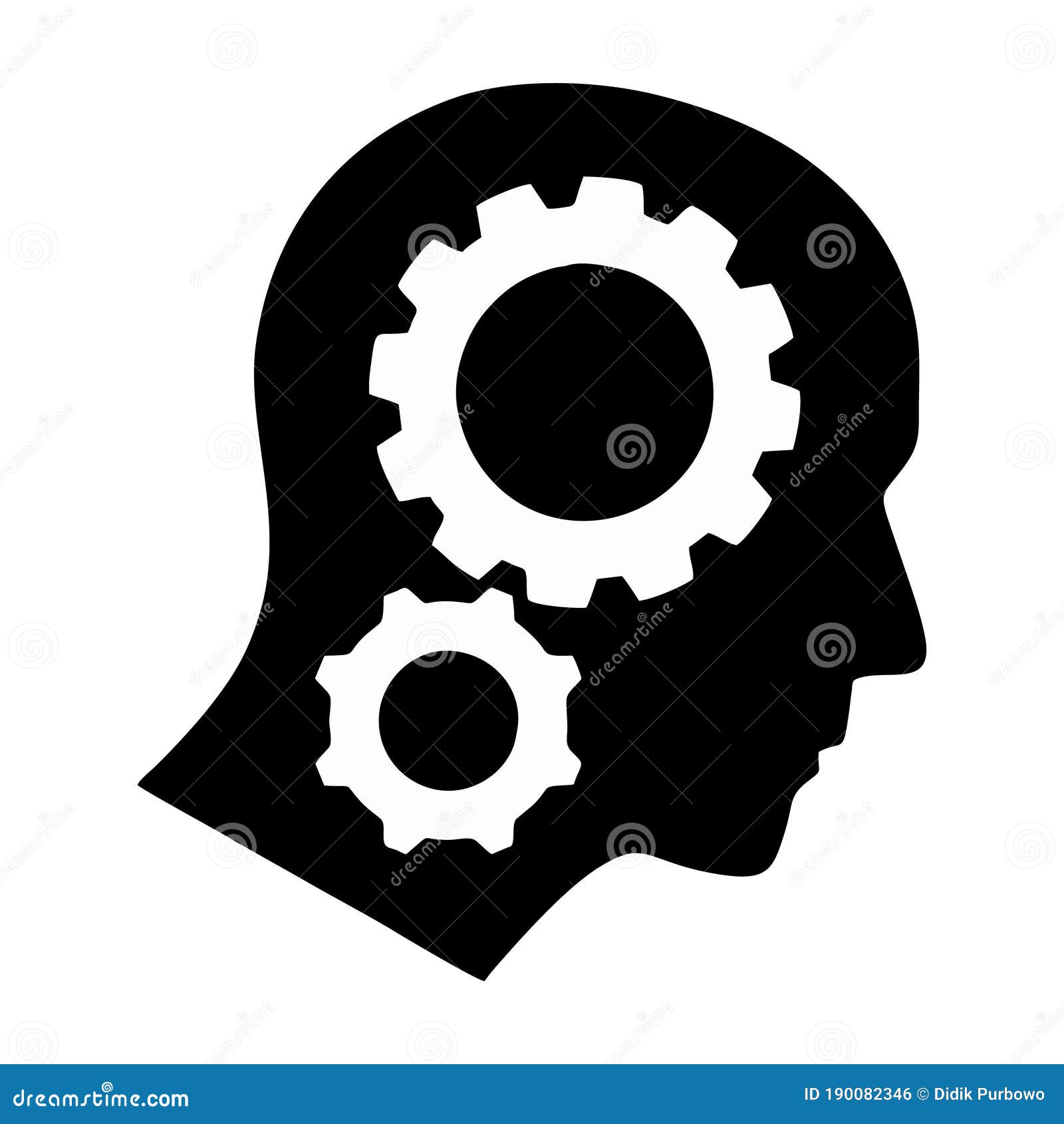 Thinking Icon Isolated on White Background from Human Mind Collection ...