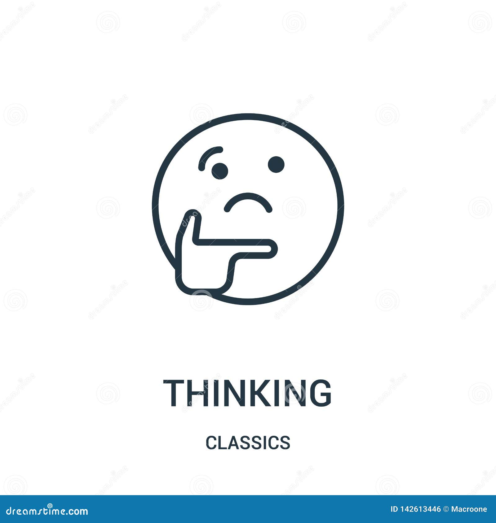 Thinking Icon Vector From Classics Collection. Thin Line Thinking ... Thinking Icon Vector From Classics Collection. Thin Line Thinking ...