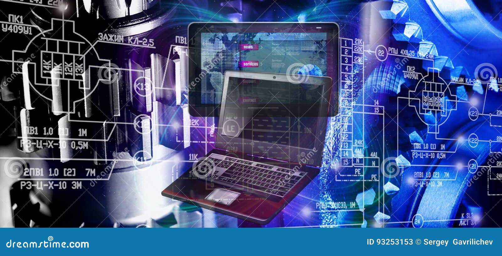 An Industrial Computer Interface Showing Fault Predictions For Various ...