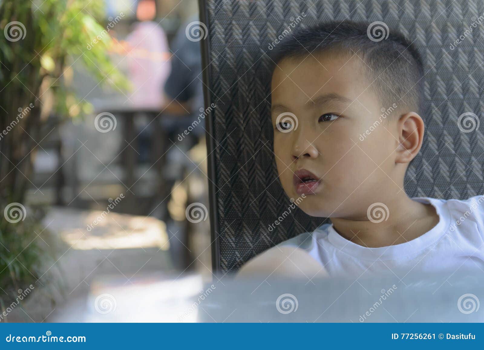Thinking kid stock image. Image of trance, thinking, chinese - 77256261
