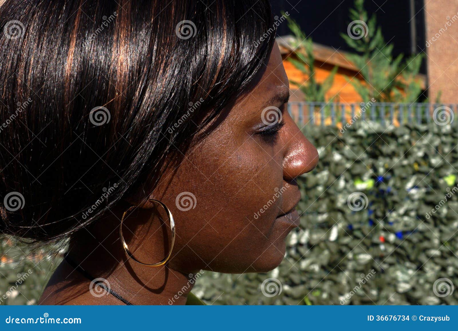 Thinking lady stock photo. Image of african, brazilian - 36676734