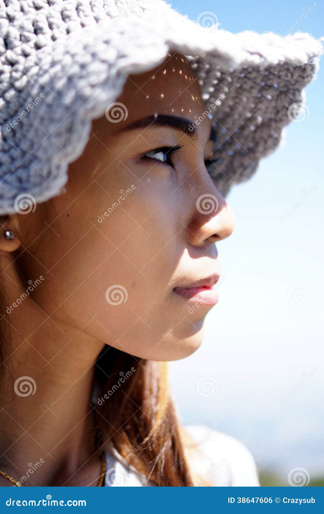 Thinking Lady stock photo. Image of boredom, looking - 38647606