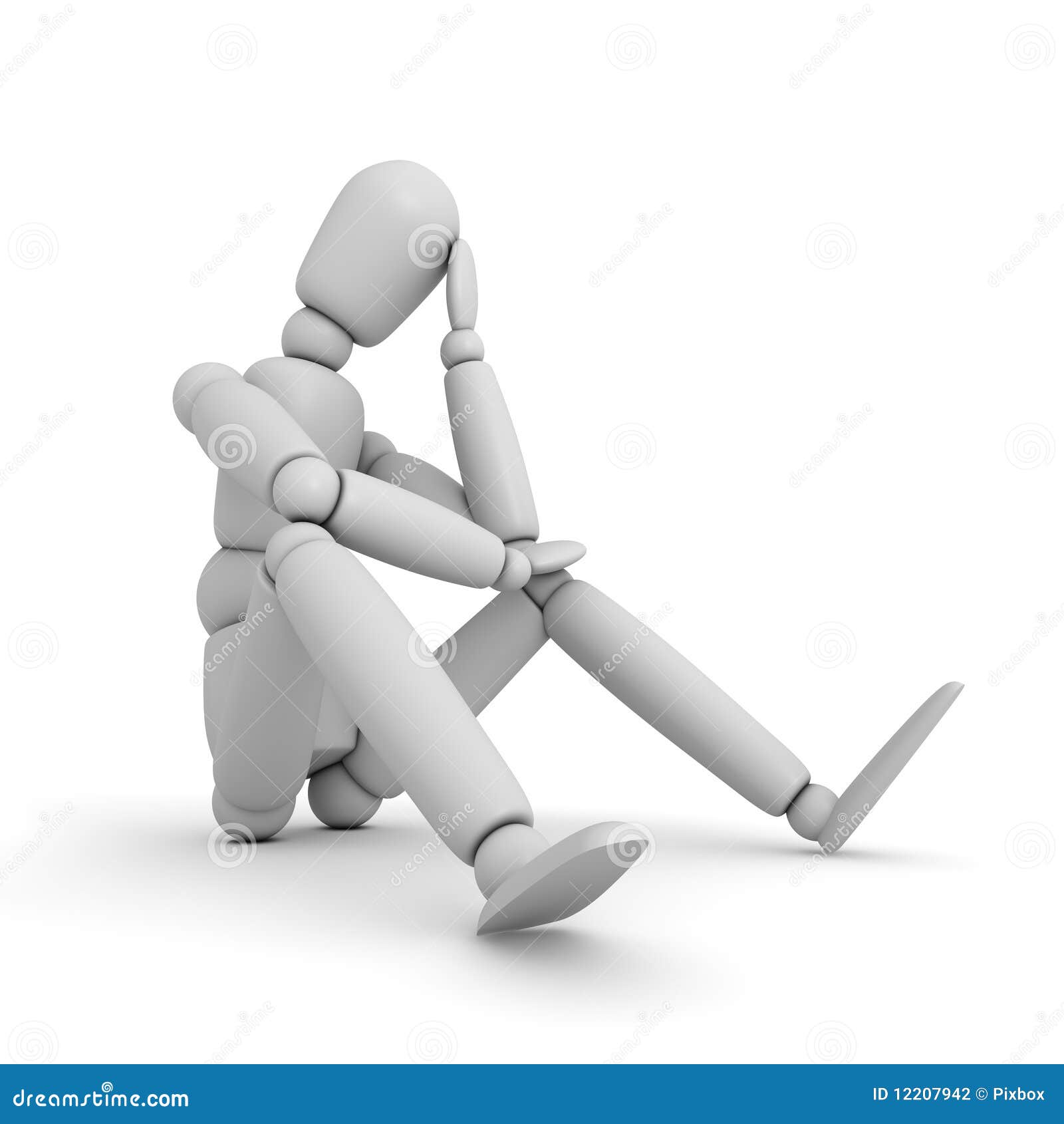 Thinking Light Grey stock illustration. Illustration of inquiry - 12207942