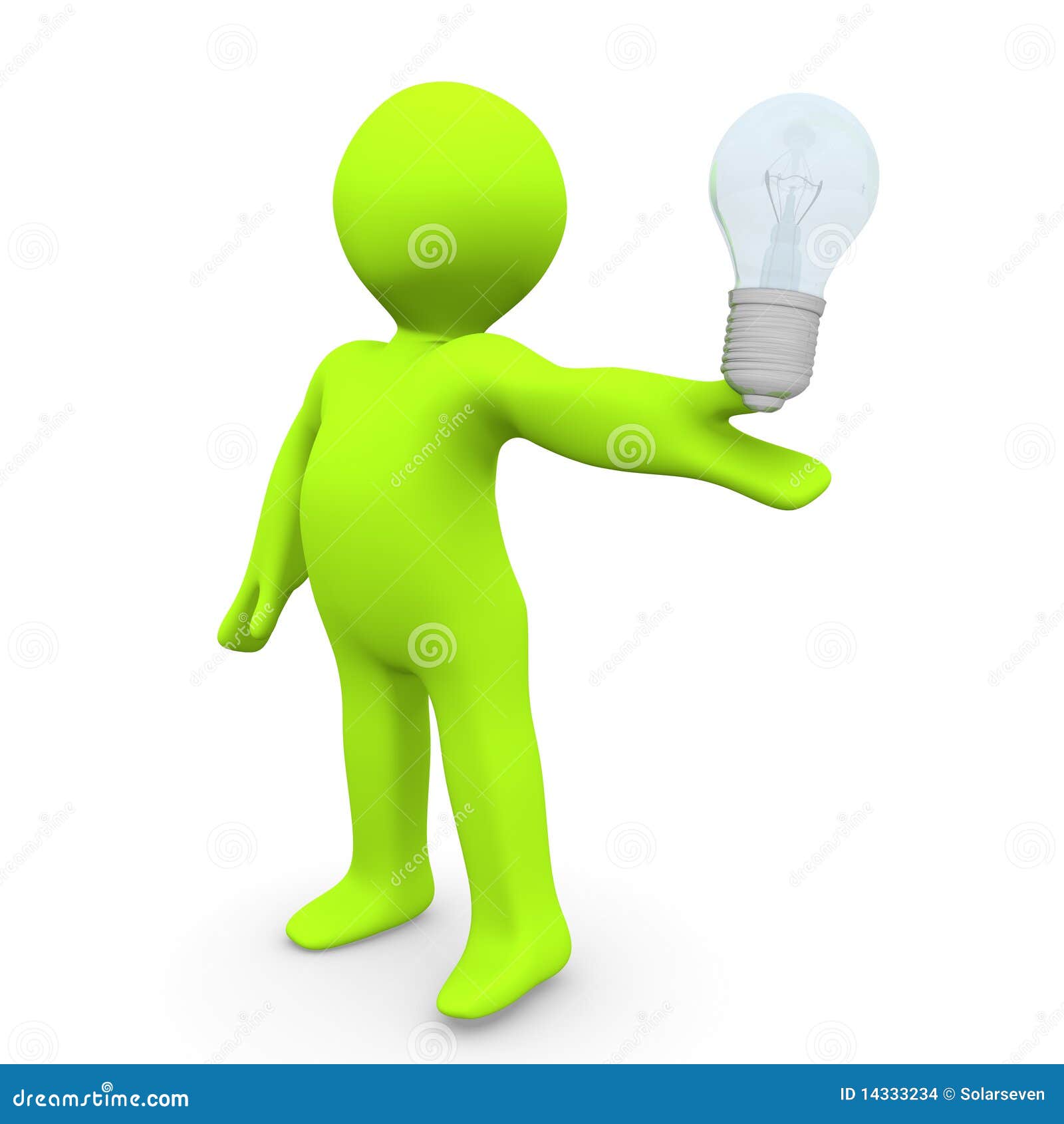 Thinking Lightbulb stock illustration. Illustration of symbol - 14333234