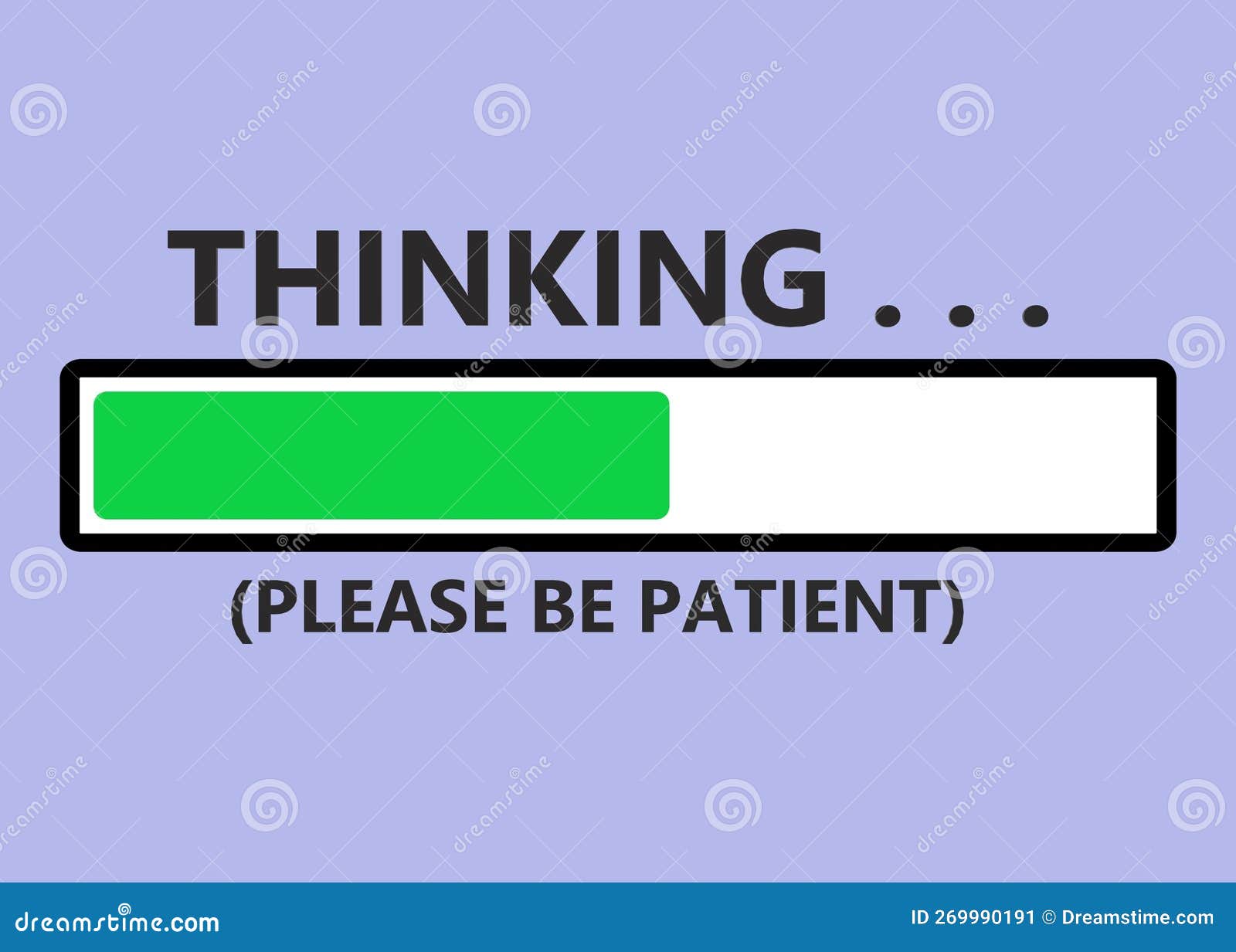 A Thinking Loading in Processing Screen Against a Light Purple Backdrop ...