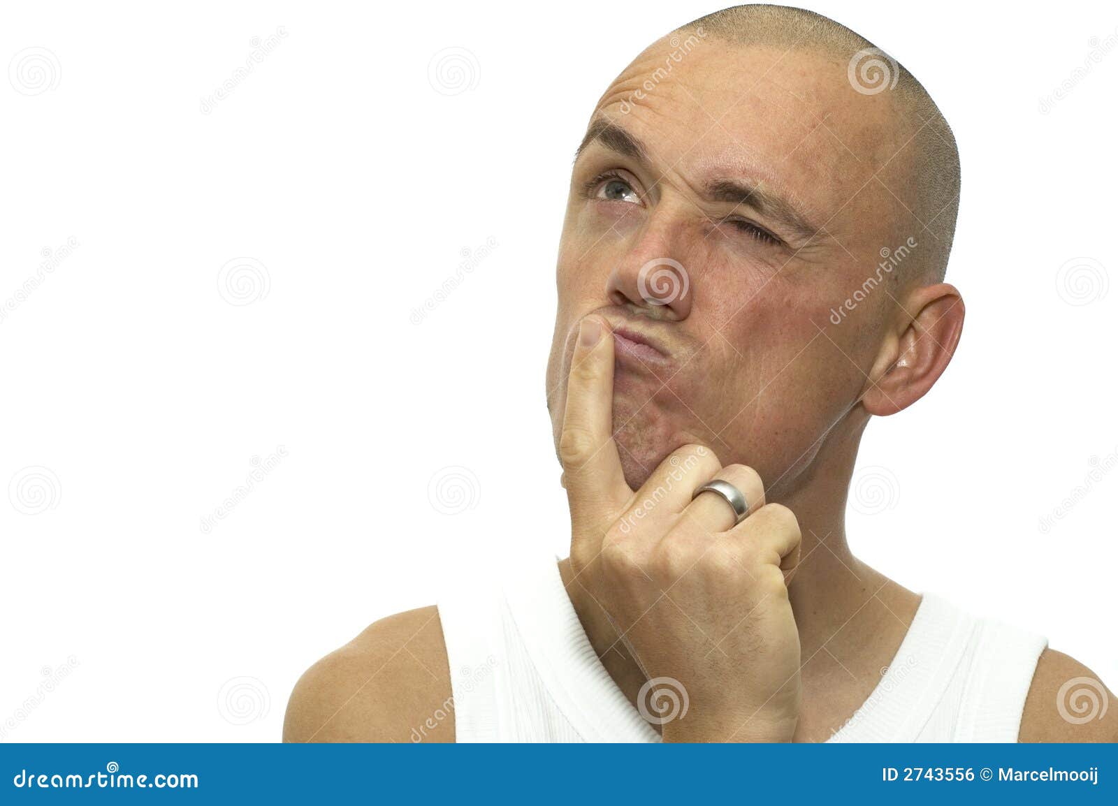 Thinking Man stock photo. Image of frustrated, frustration - 2743556