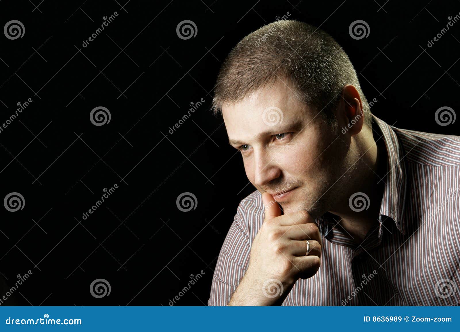 Thinking man stock image. Image of face, plan, background - 8636989