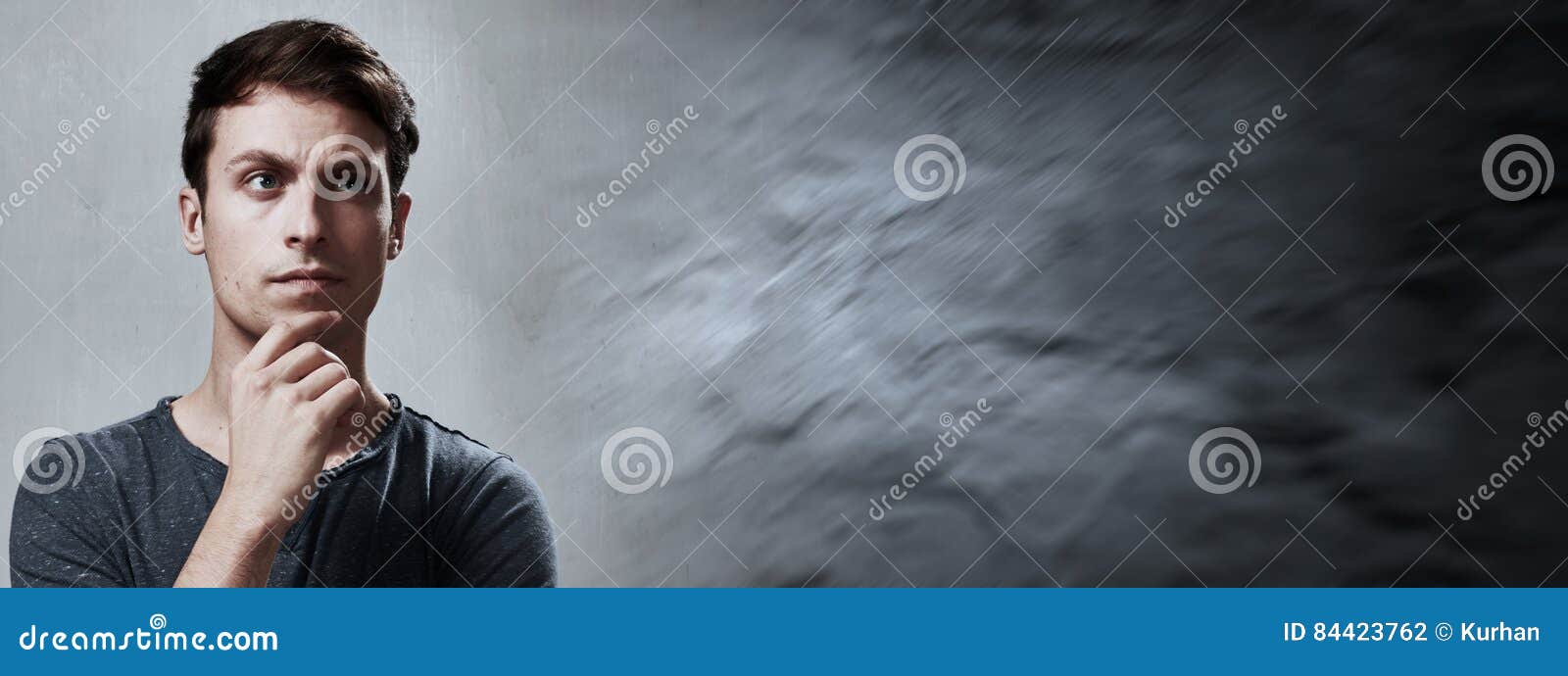 Thinking man stock photo. Image of contemplation, feelings - 84423762