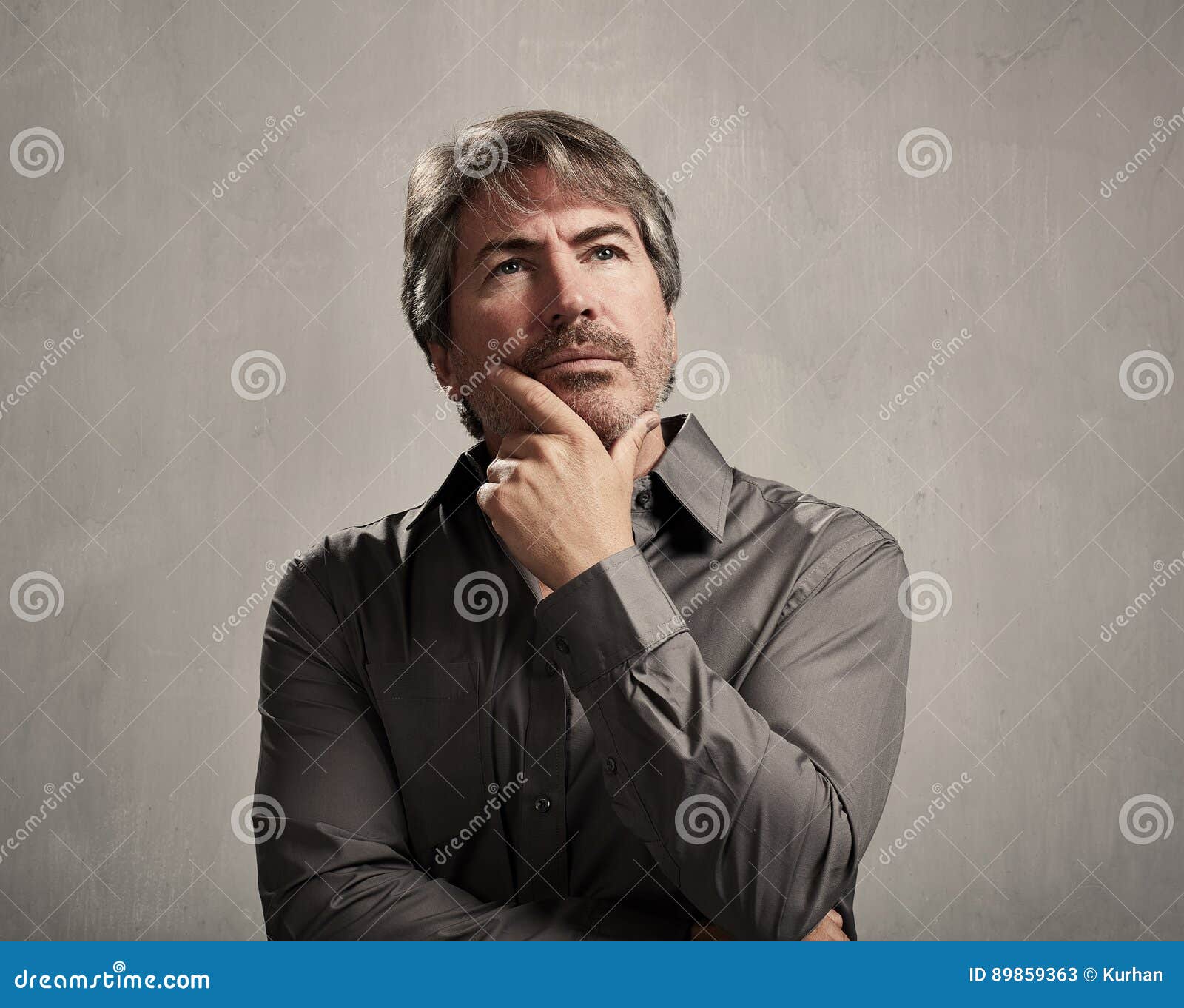 Thinking man stock image. Image of concept, male, looking - 89859363