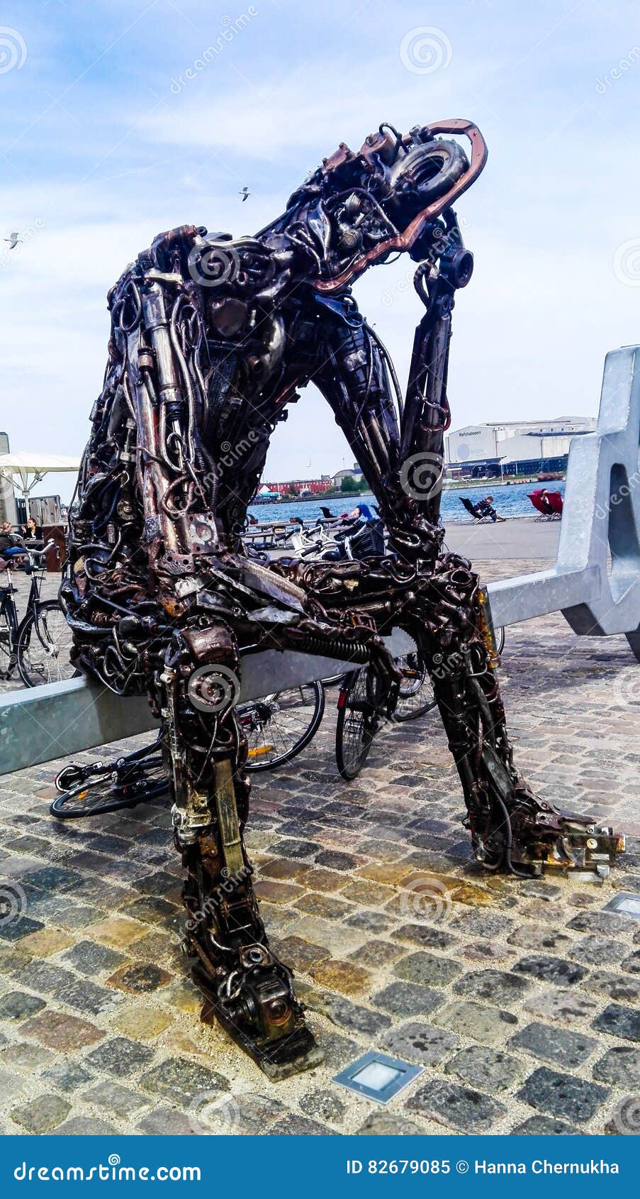 The Thinking Man in Copenhagen, Denmark Editorial Image - Image of ...