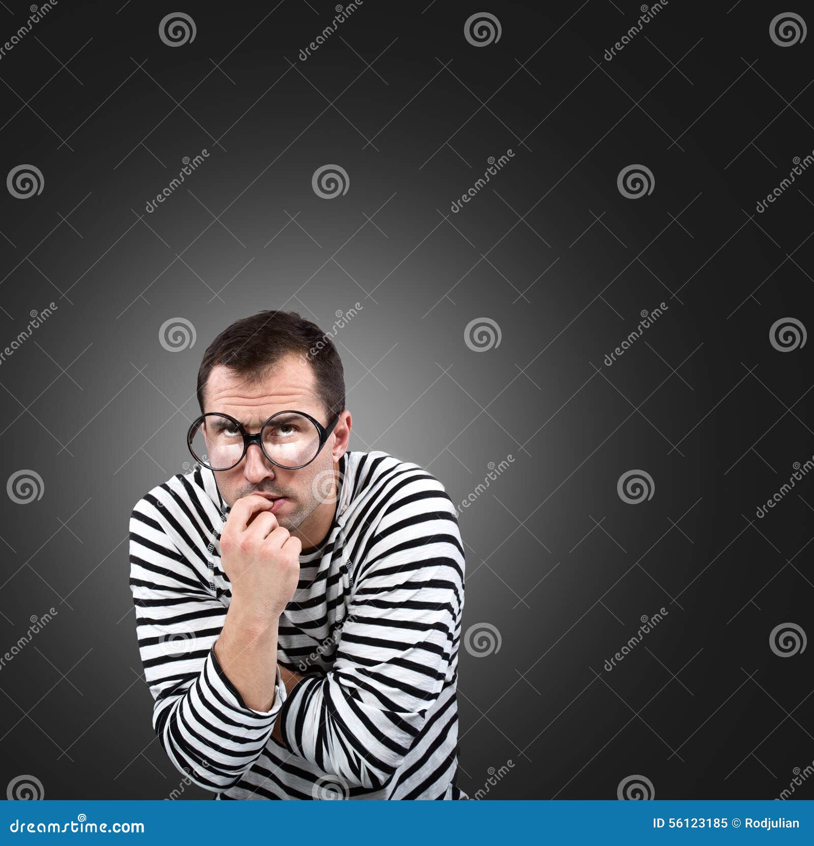 Thinking man stock image. Image of guess, decide, intelligence - 56123185