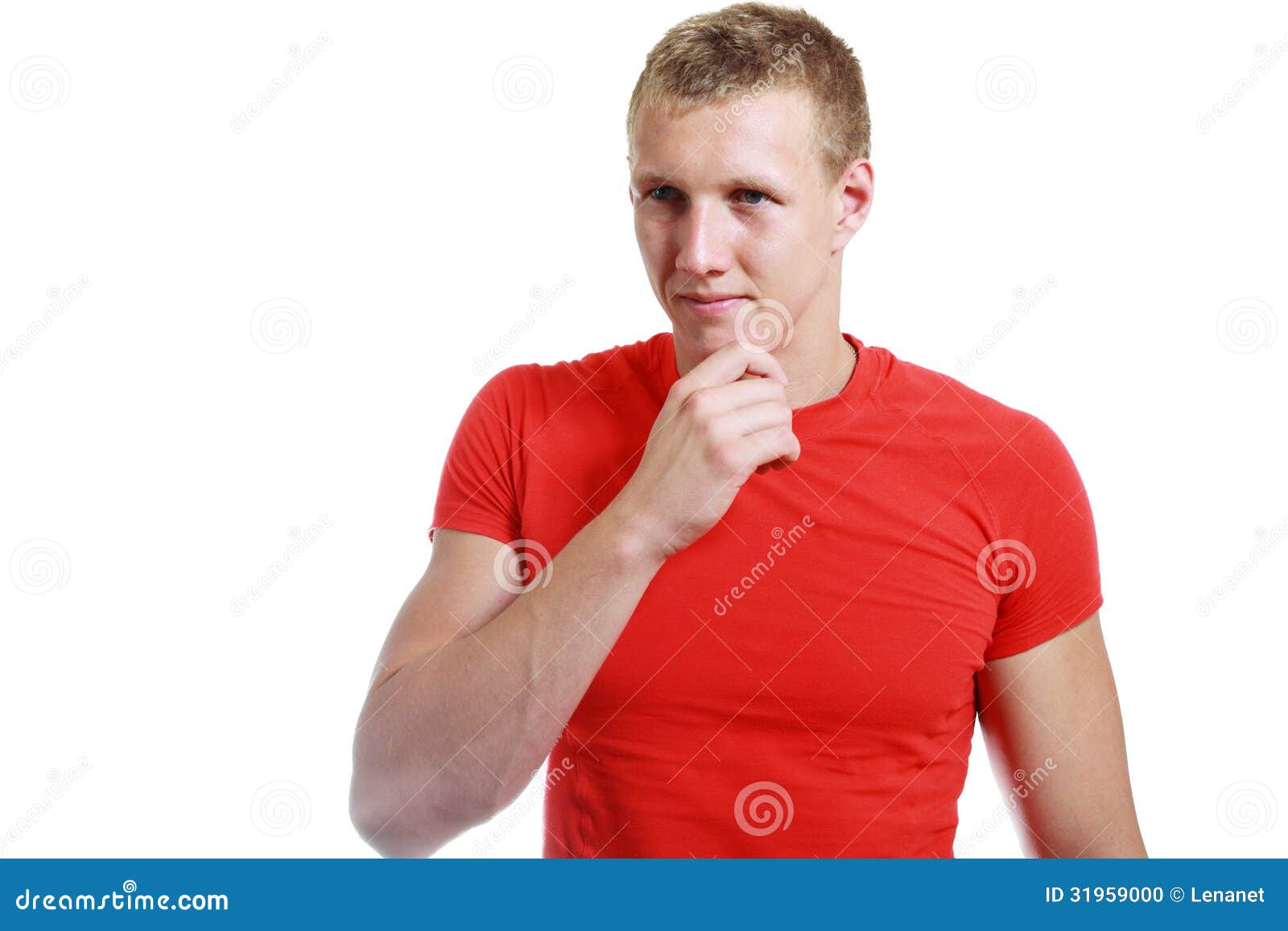 Thinking man stock photo. Image of human, contemplating - 31959000