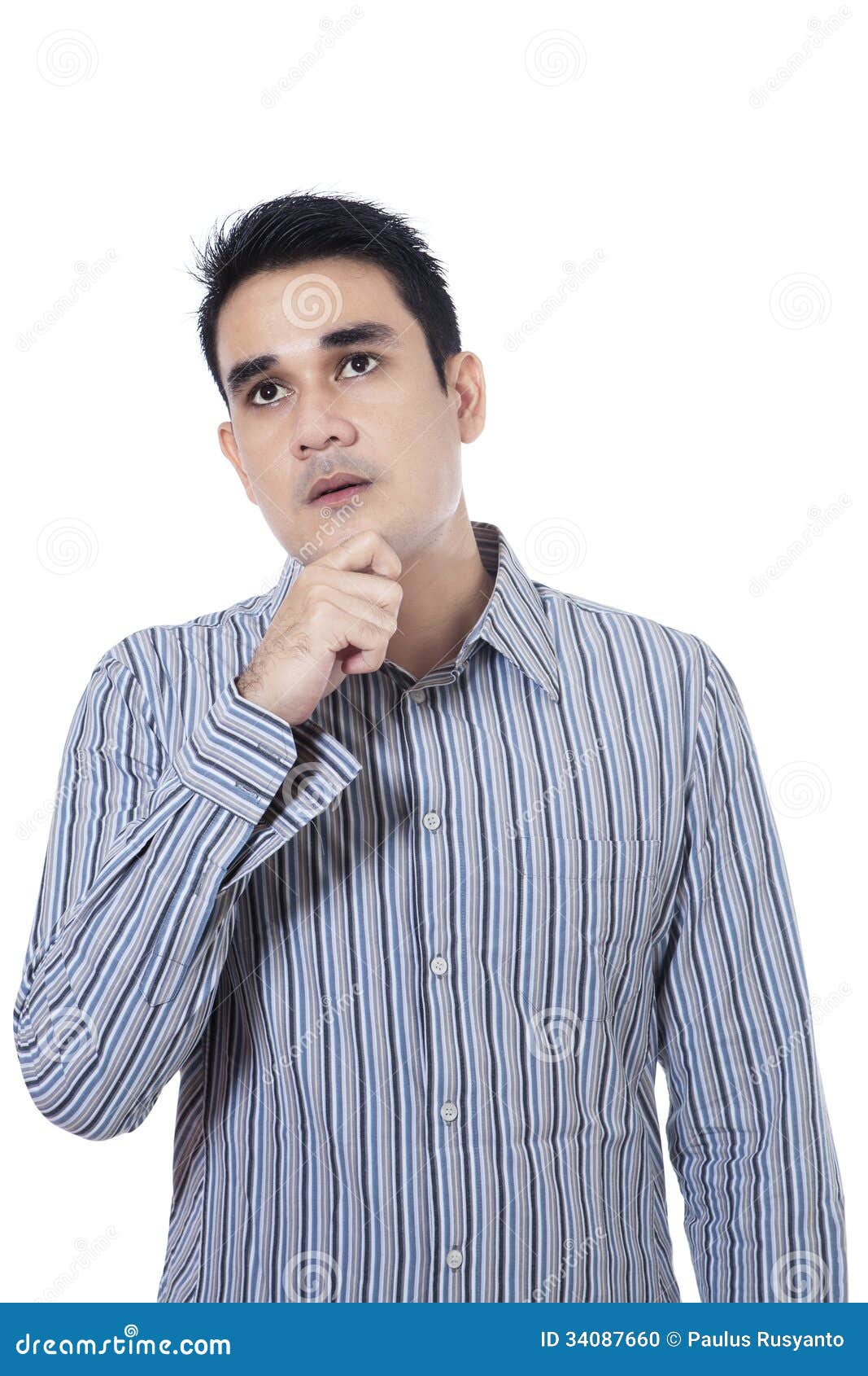 Thinking Man - Isolated stock photo. Image of modern - 34087660
