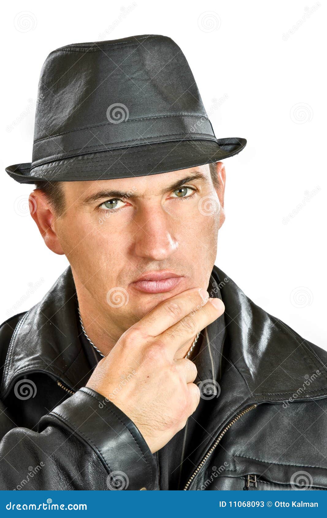 Thinking Man portrait stock image. Image of fantasy, black - 11068093